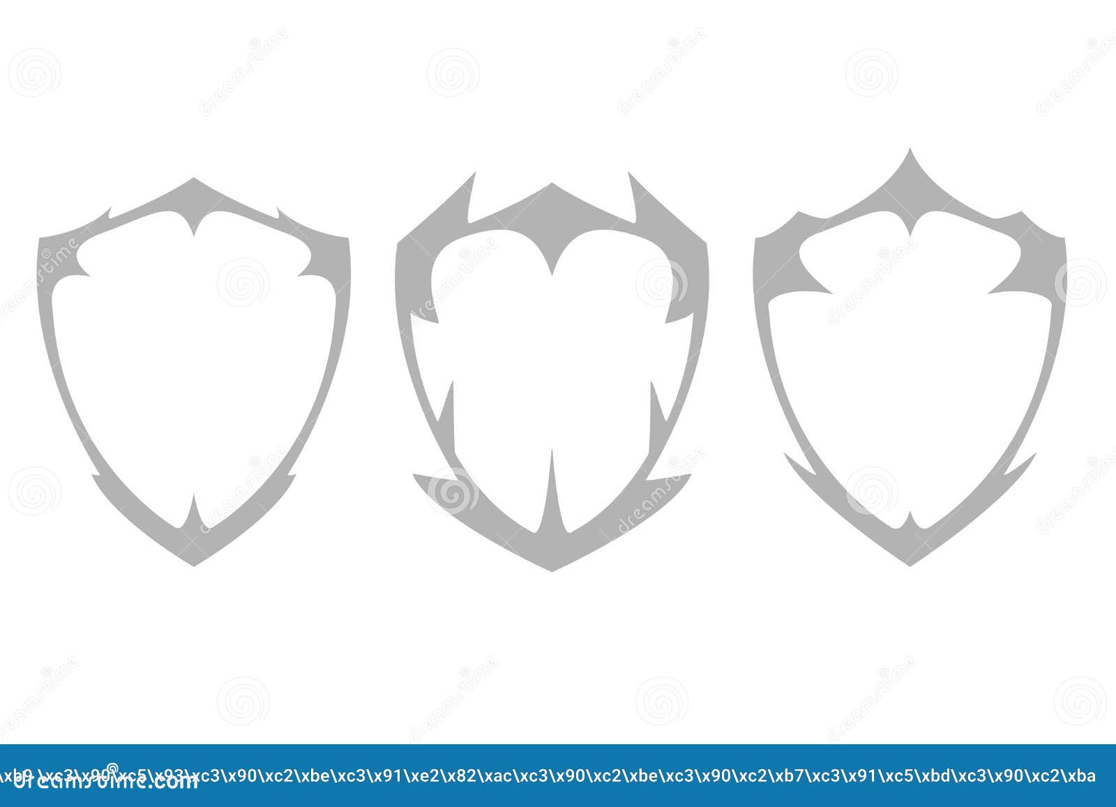 Shield Icon on White Background, Vector Illustration Stock Vector ...