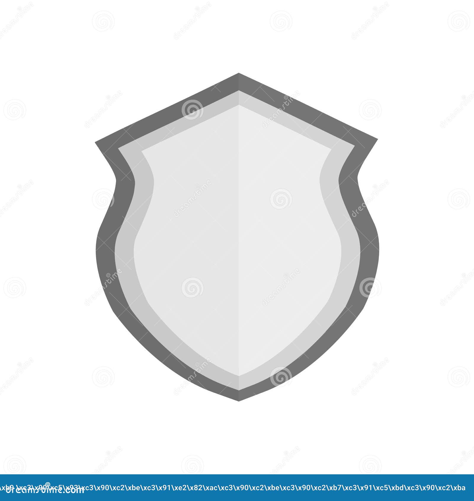 Shield Icon on White Background, Vector Illustration Stock Vector ...