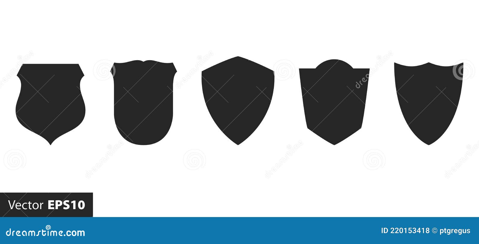 Shield Icons Collection. Protect, Security, Defense, Family Crest ...