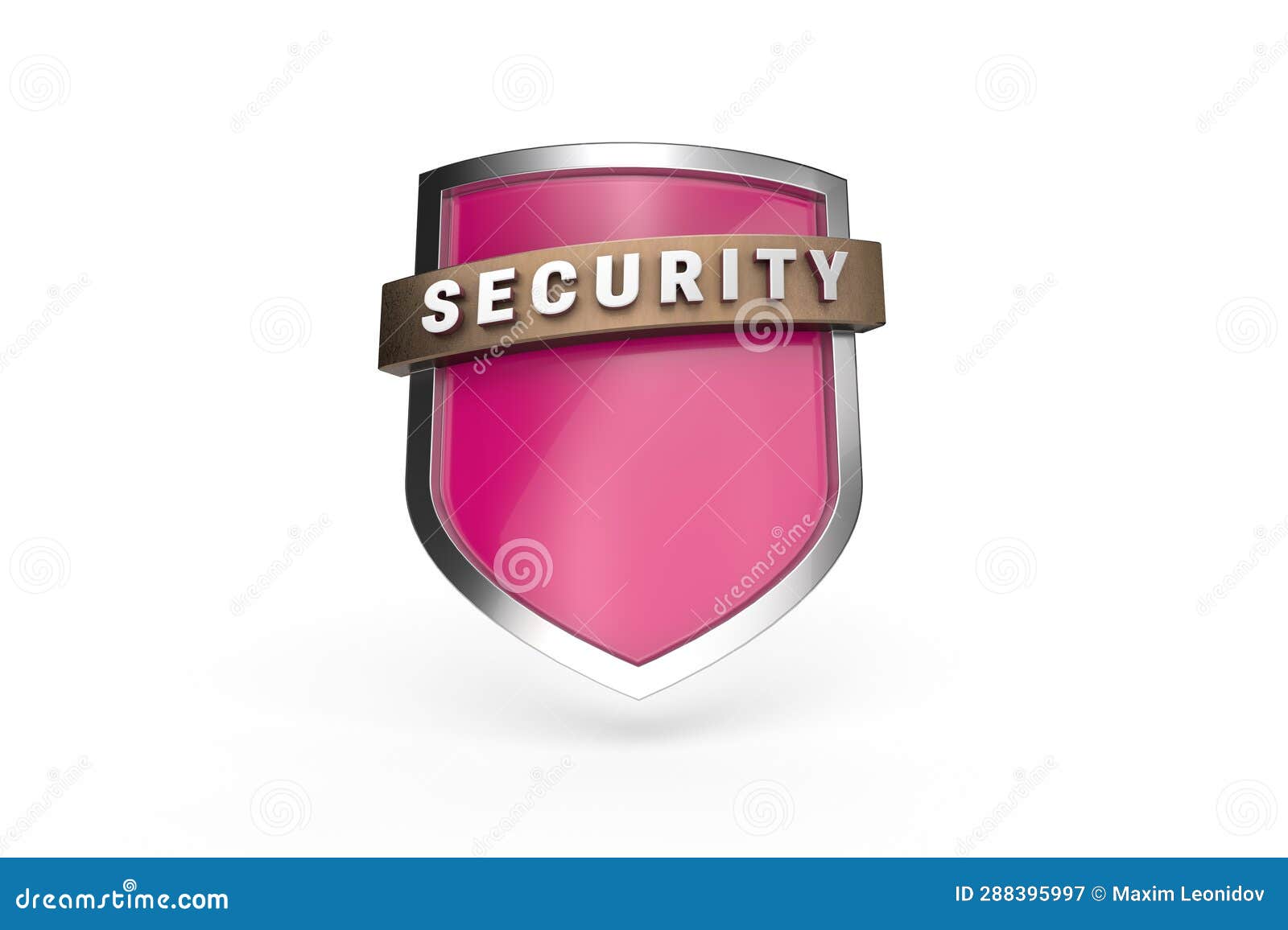 A Shield with the Inscription Security. Stock Illustration ...