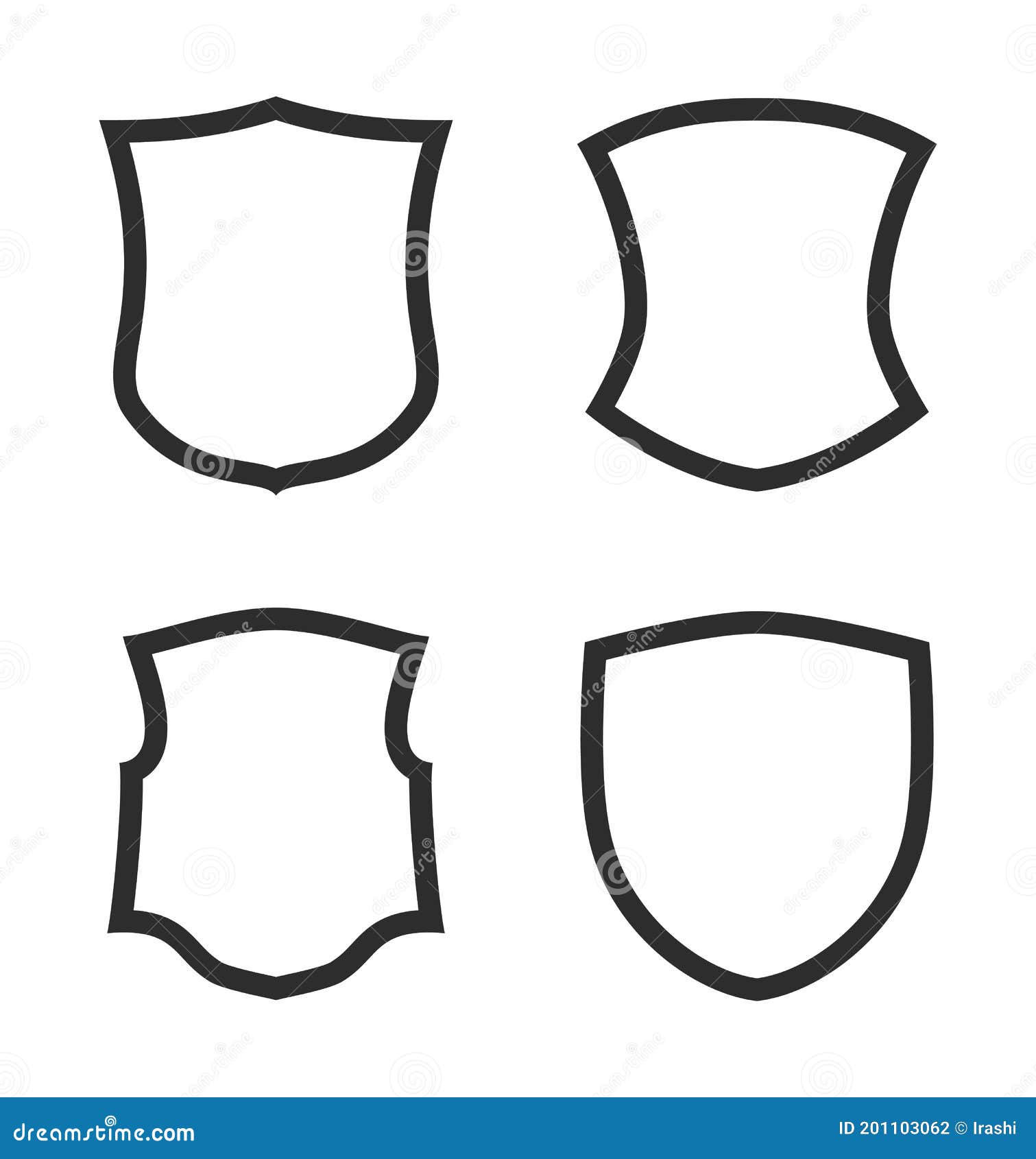 Shield insignia icon stock vector. Illustration of secure - 201103062