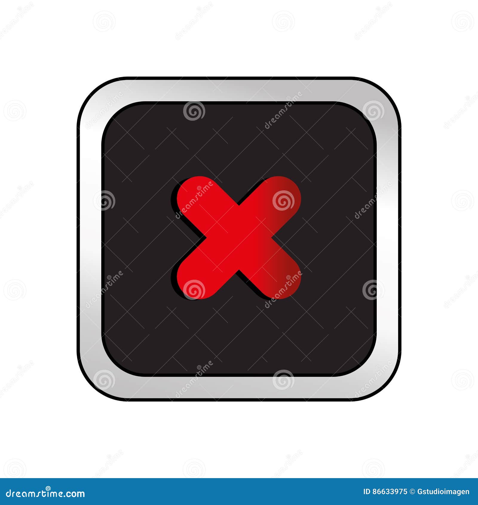 Shield with X Isolated Icon Stock Vector - Illustration of privacy ...