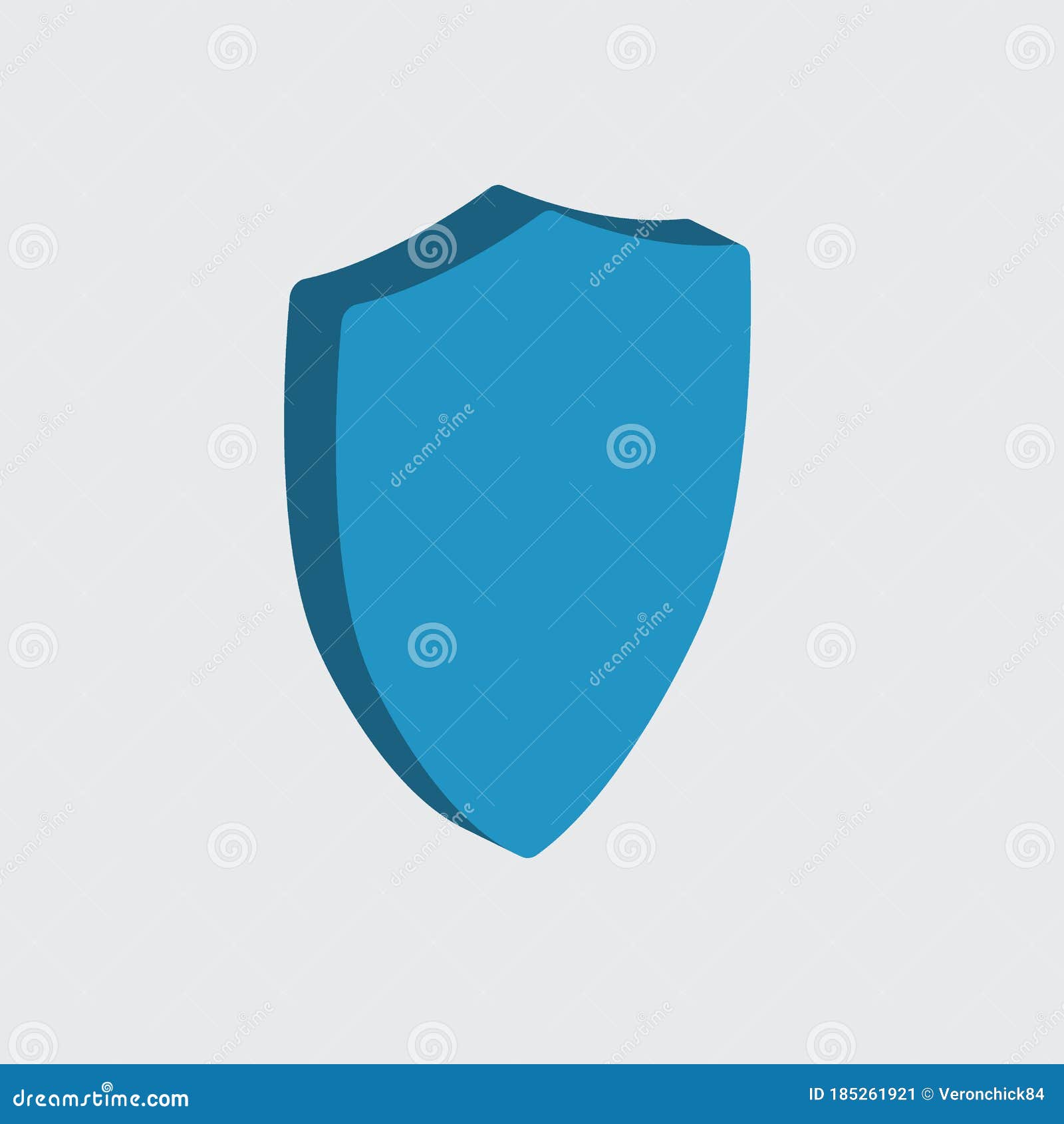 Shield Isometric Icon Vector Stock Vector - Illustration of mark ...