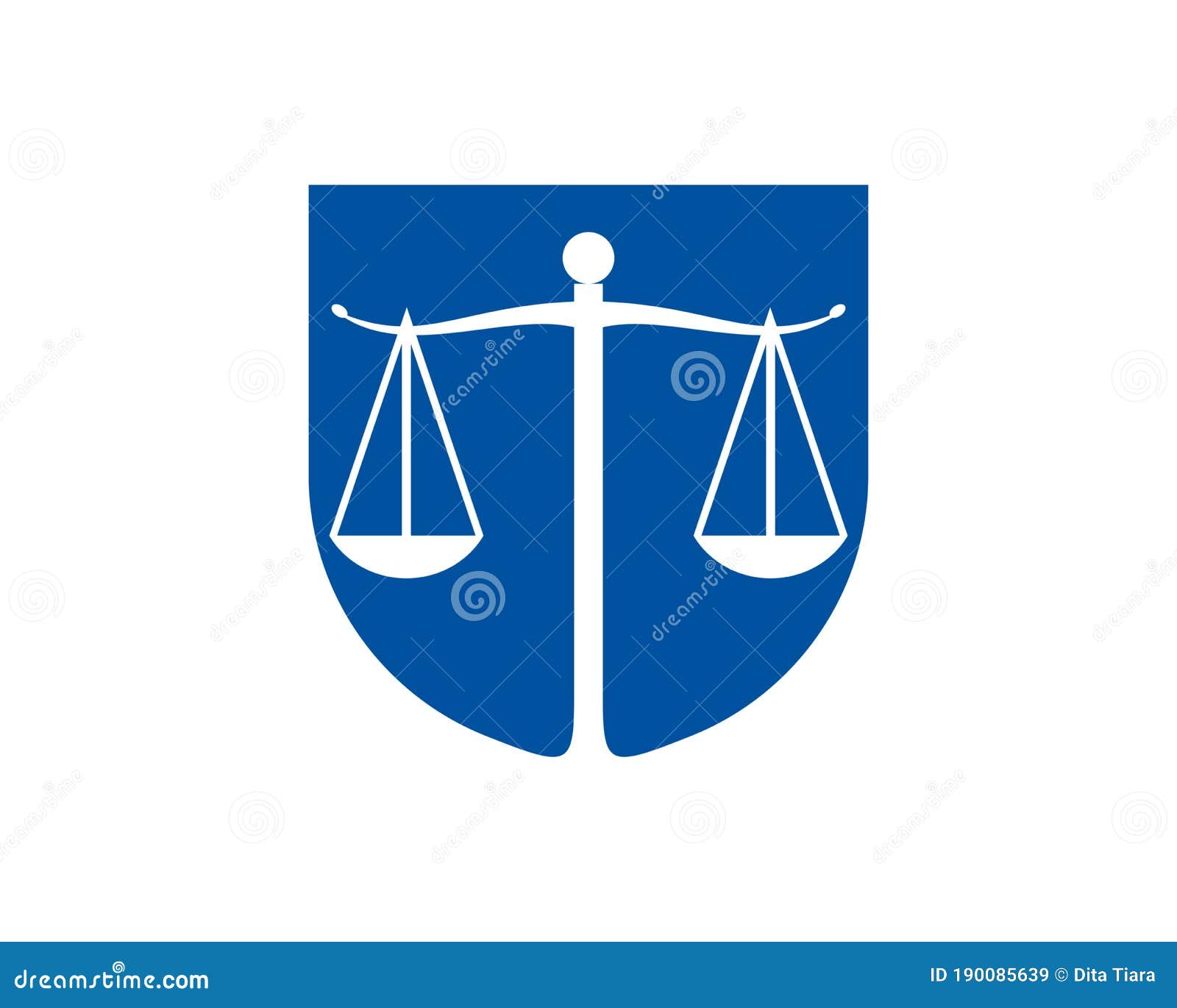 Shield with Justice Scale Inside Stock Vector - Illustration of ...