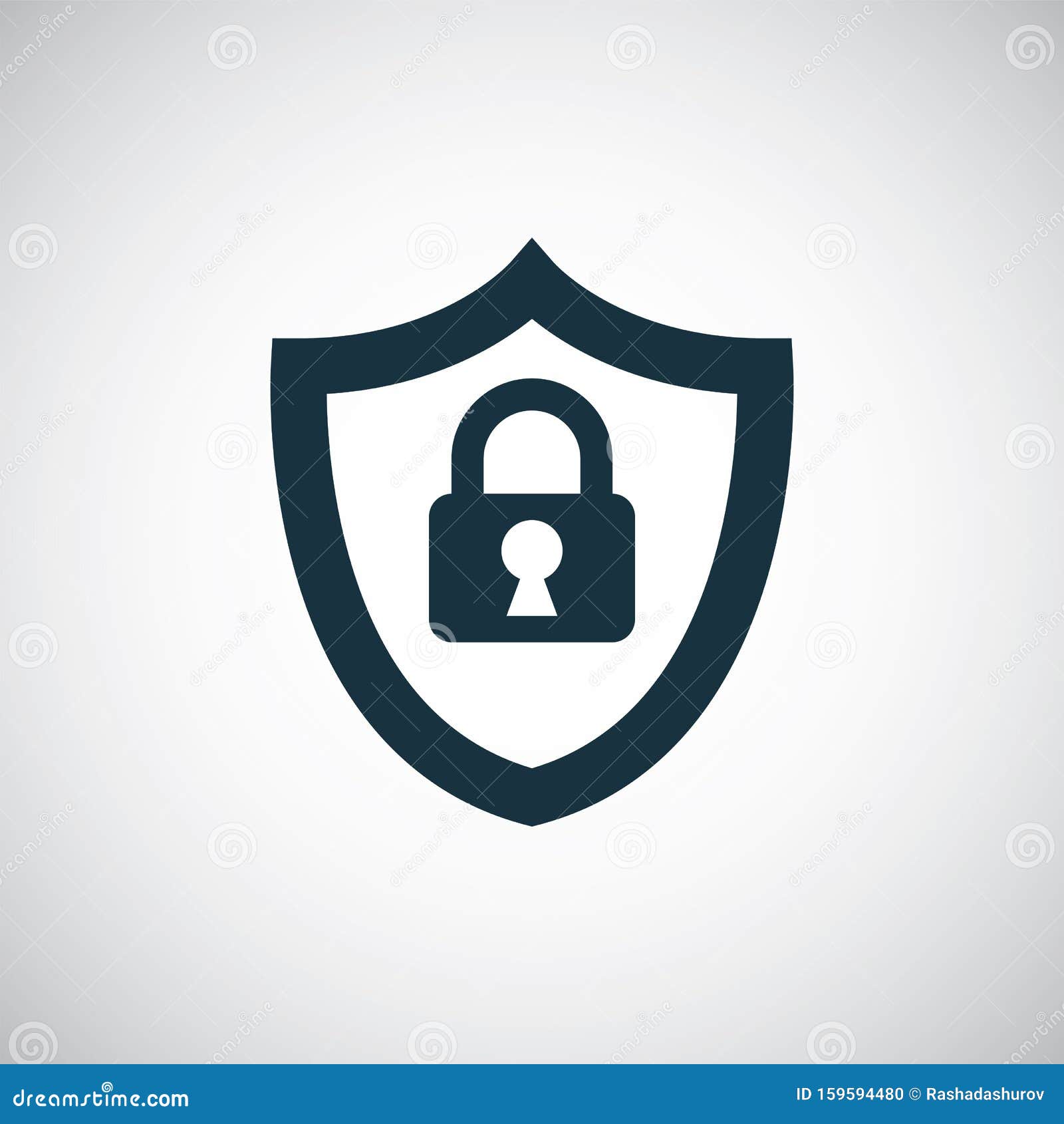 Shield Key Icon for Web and Stock Vector - Illustration of security ...