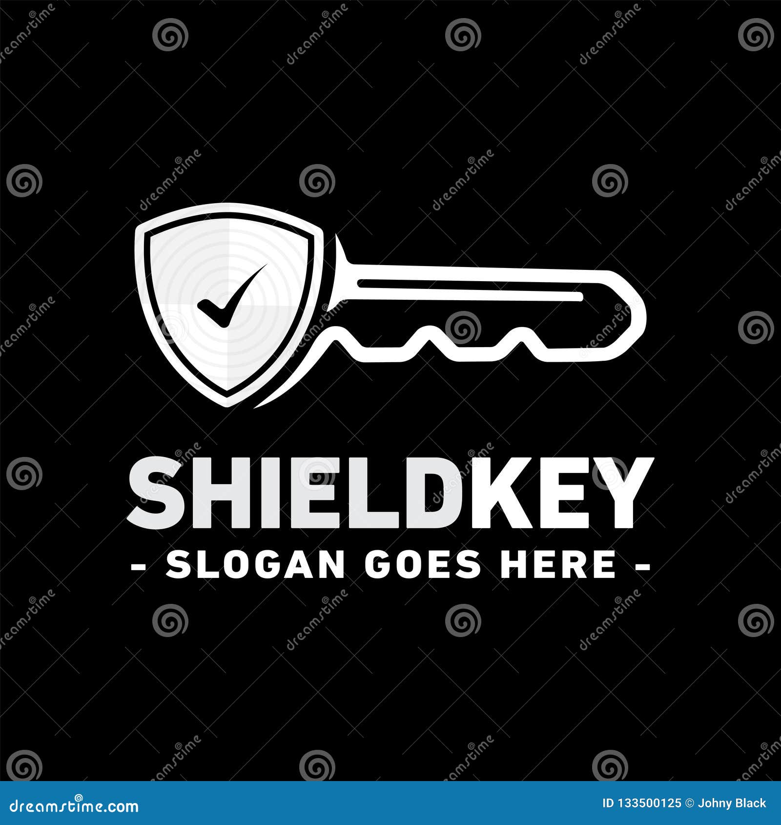 Shield Key Logo Design Template. Vector and Illustration Stock Vector ...