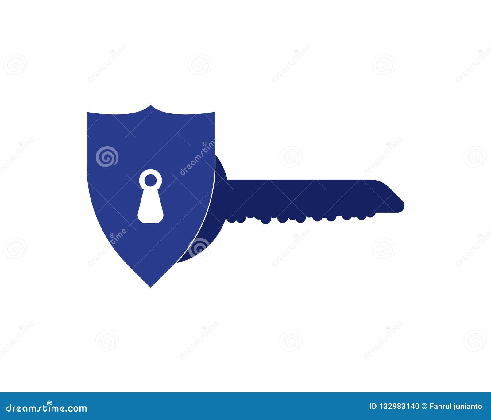 Shield key logo template stock vector. Illustration of secure - 132983140