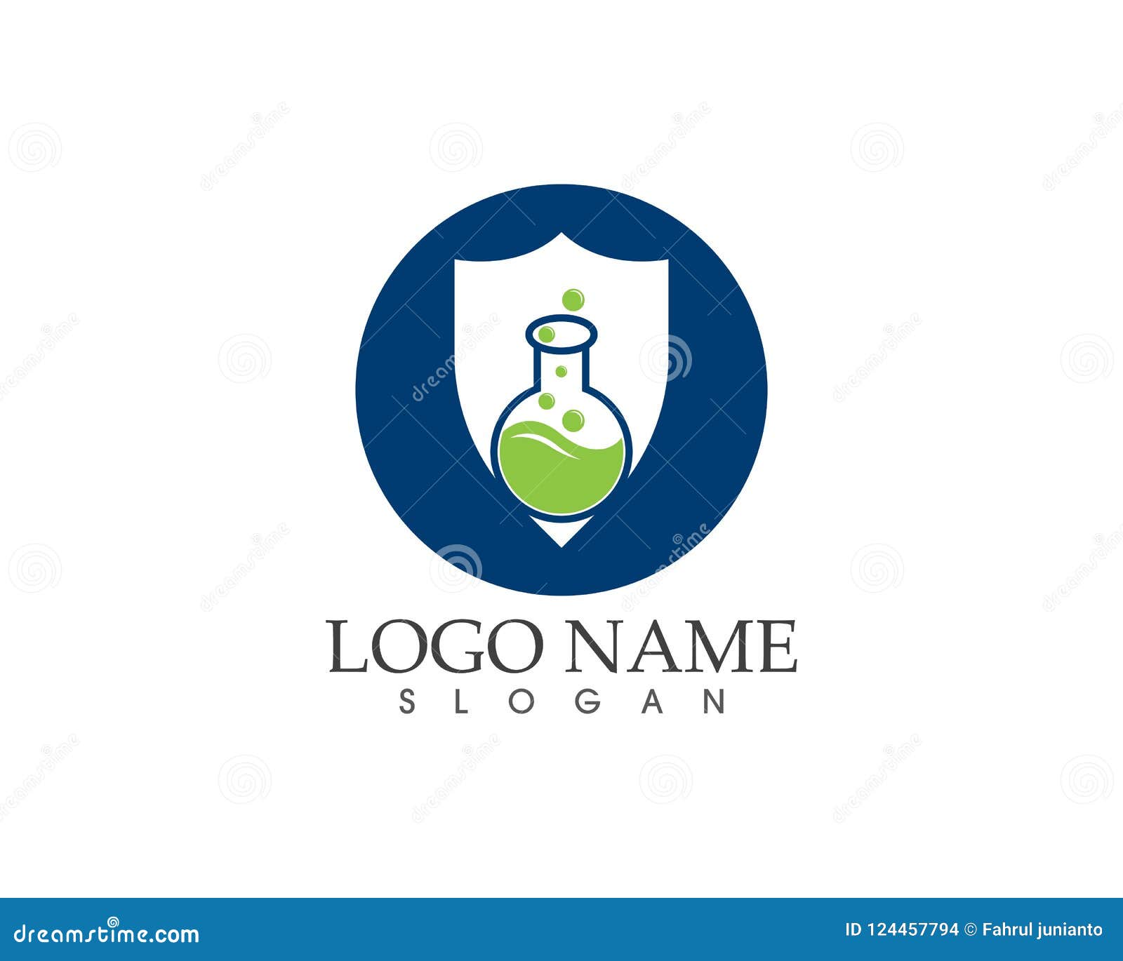 Shield Lab Health Logo Vector Template Stock Vector - Illustration of ...