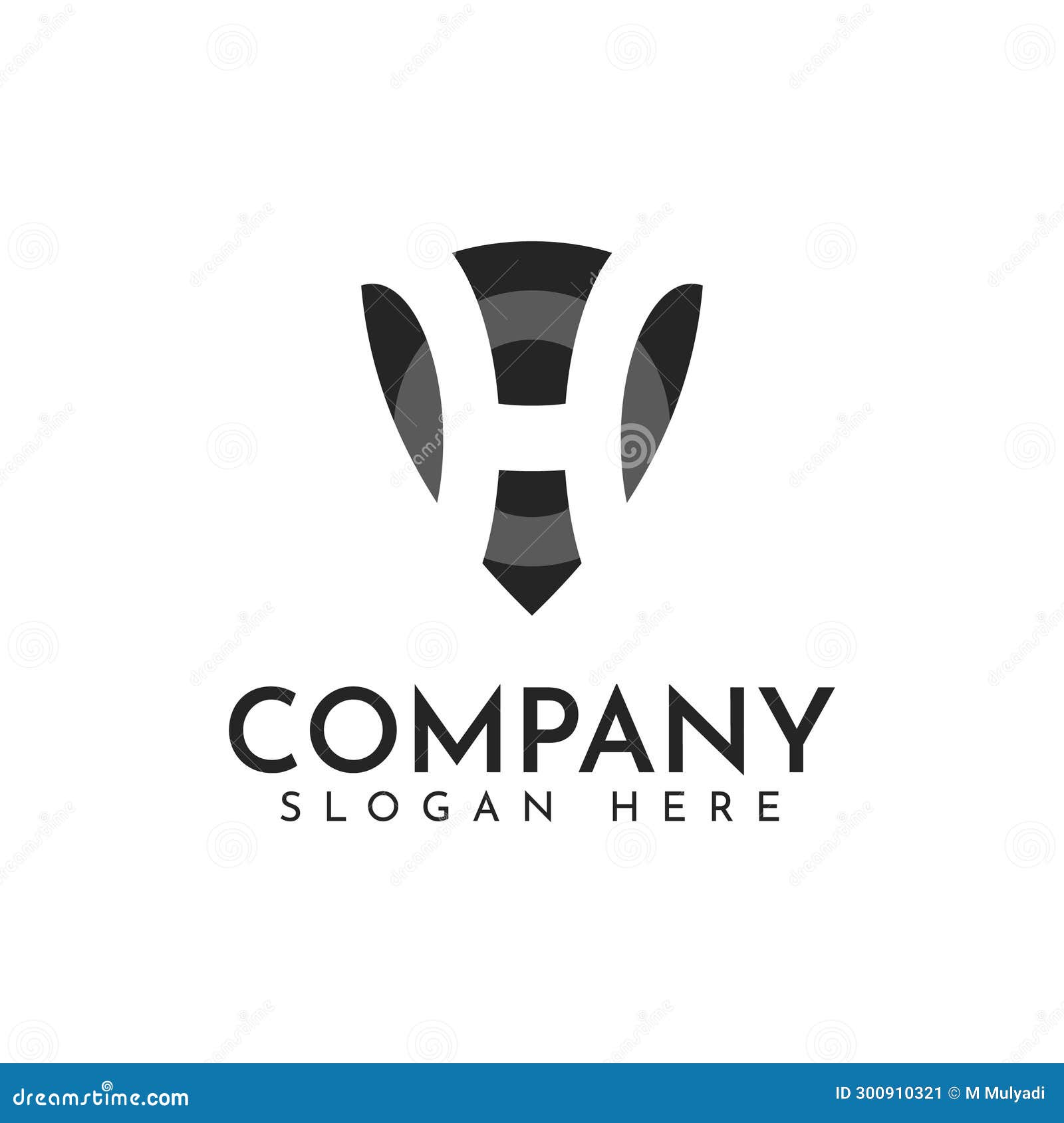 Shield Letter H Logo Vector. Stock Illustration - Illustration of ...