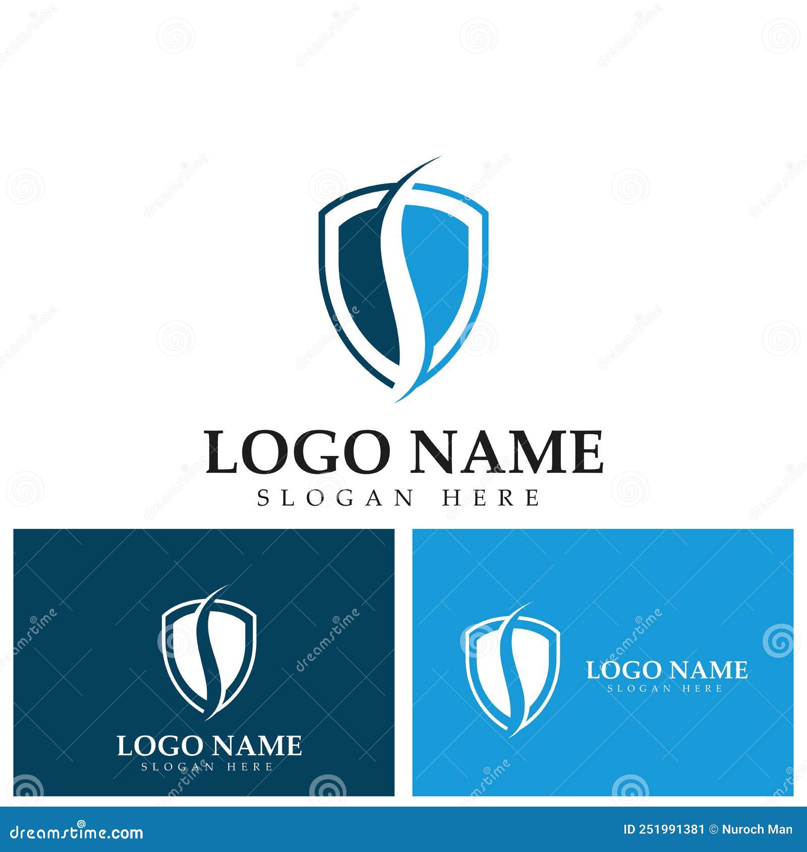 Shield Letter S Emblem Badge Logo Template Vector. Stock Vector ...