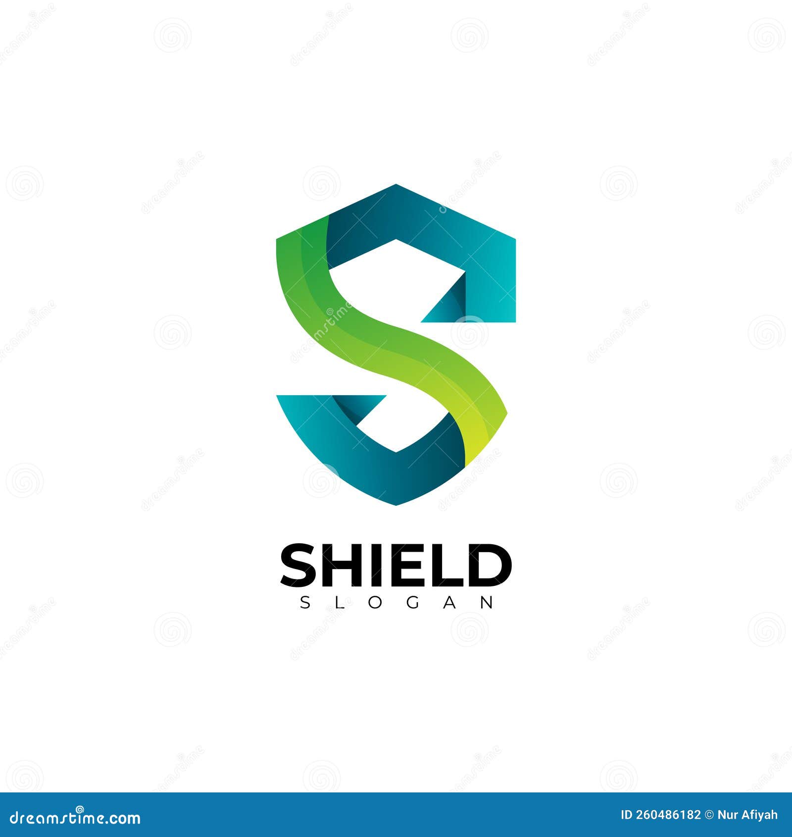 Shield Letter S Logo, Protection Logo, Design with 3d Style, Leaf Icon ...