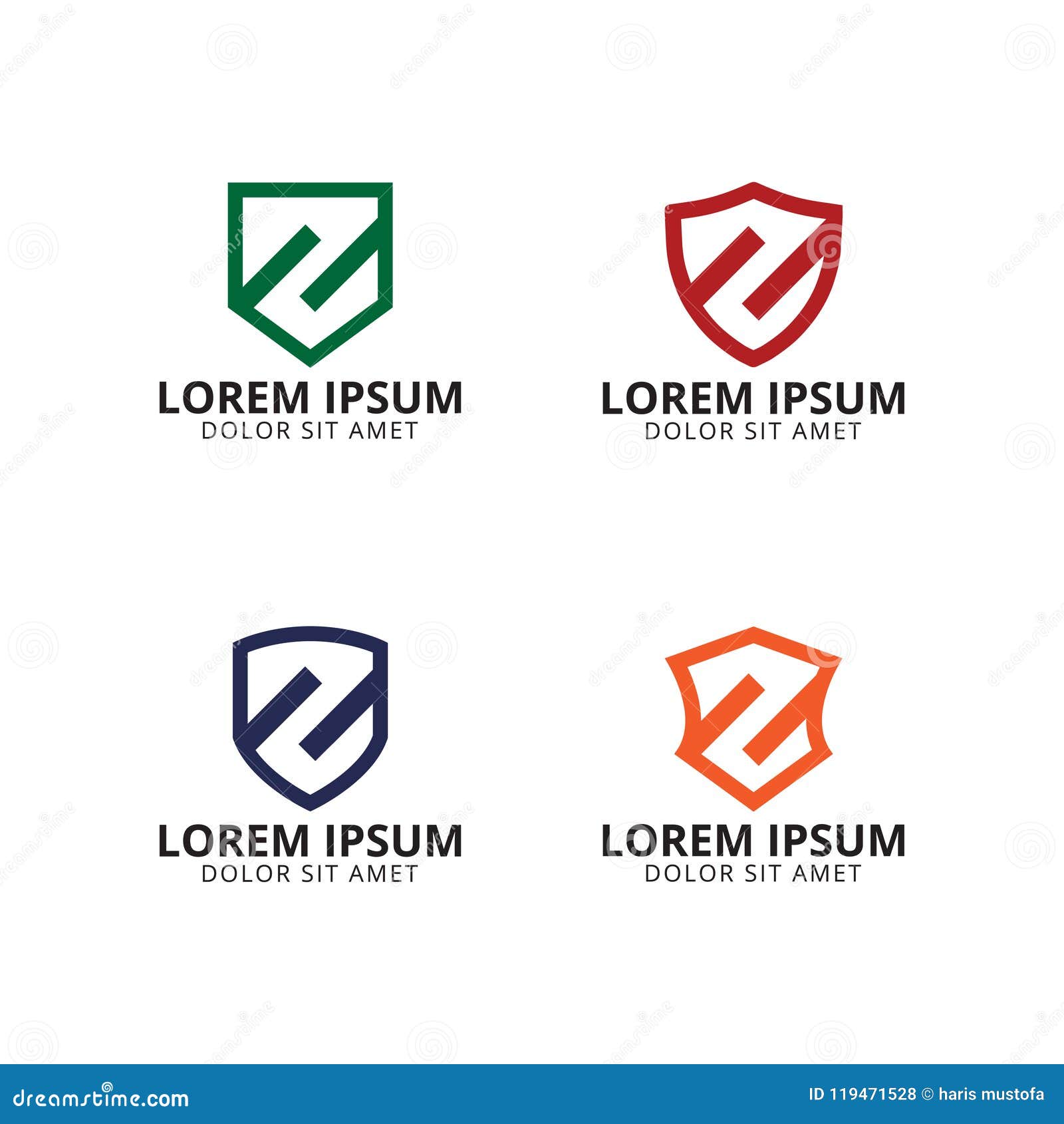 Shield Letter S Reverse Logo Template Stock Vector - Illustration of ...