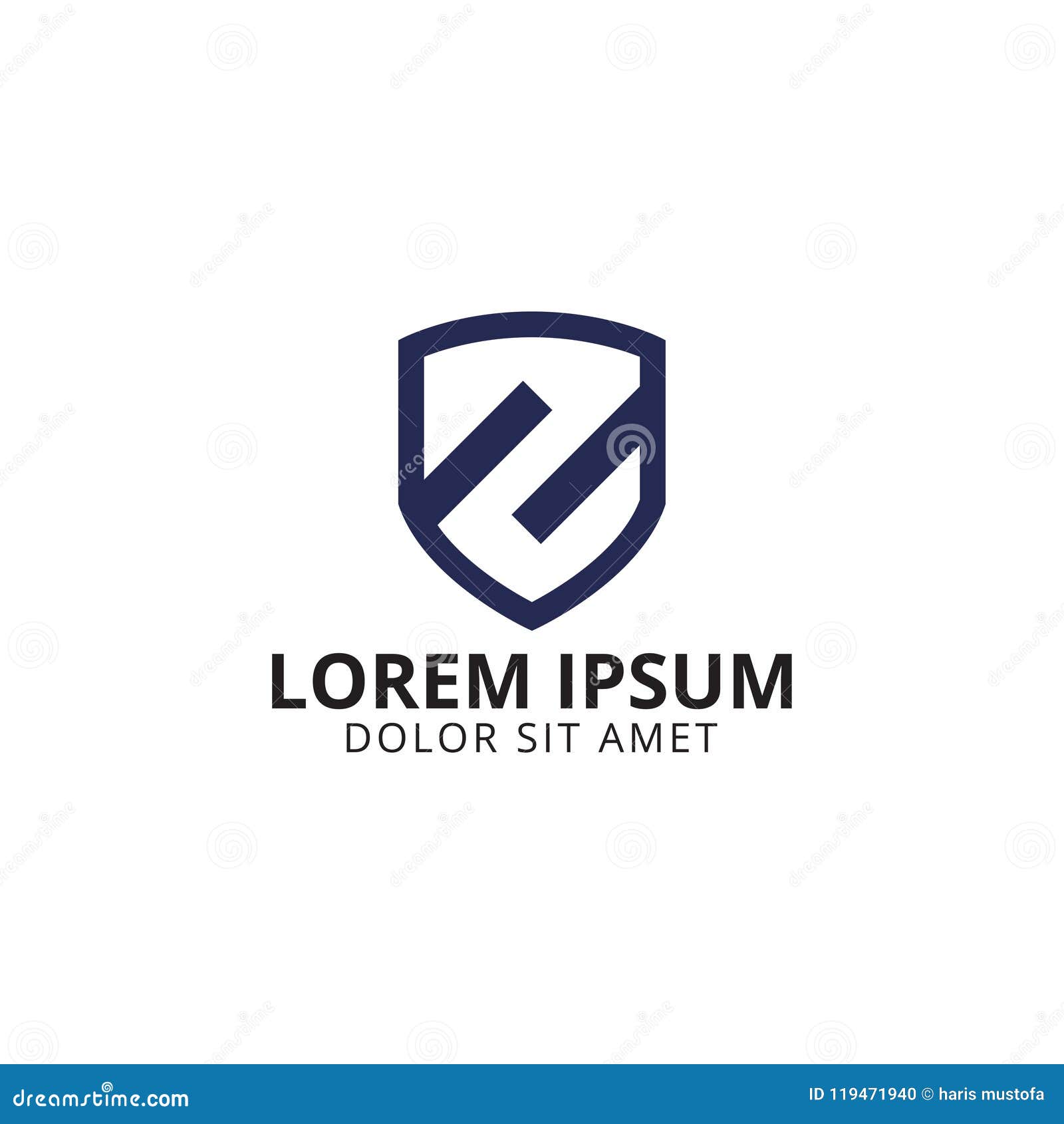 Shield Letter S Reverse Logo Template Stock Vector - Illustration of ...