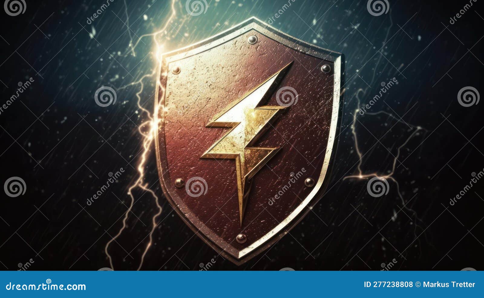 A Shield with a Lightning Bolt Symbolizing the Swift Response in ...