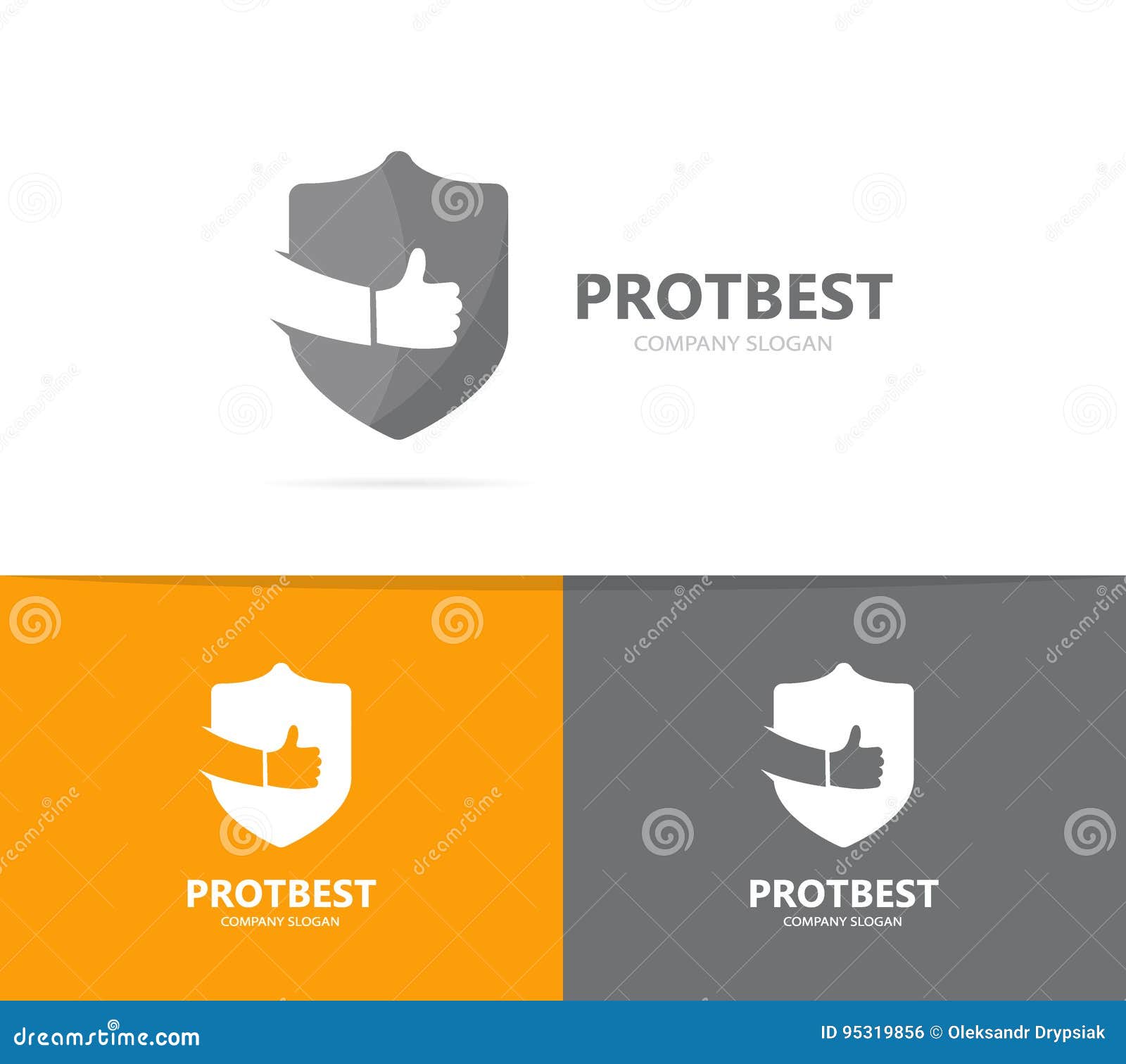 Shield and Like Logo Combination. Security and Best Symbol or Icon ...