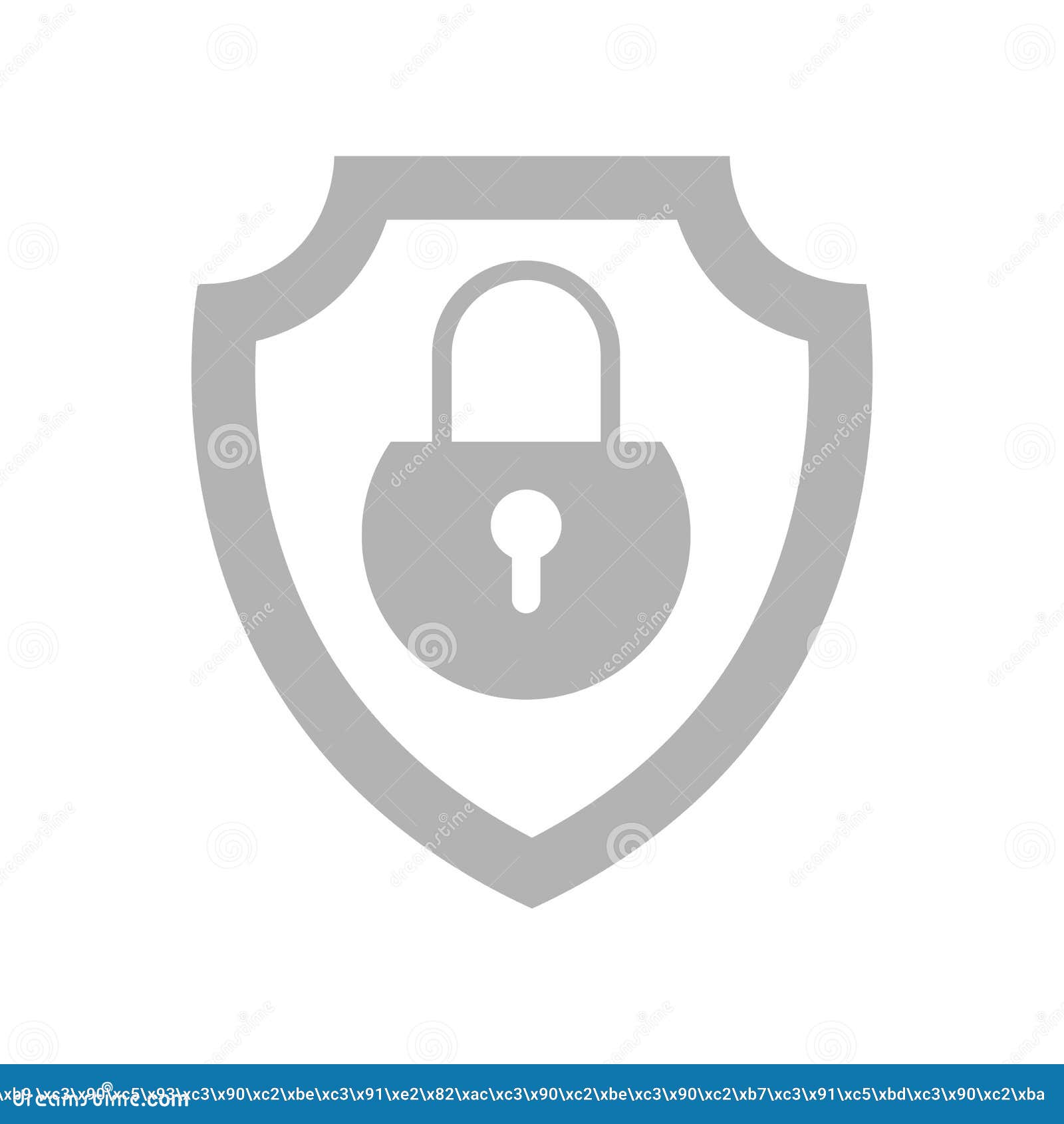Shield and Lock Icon, Protection Concept, Vector Illustration Stock ...