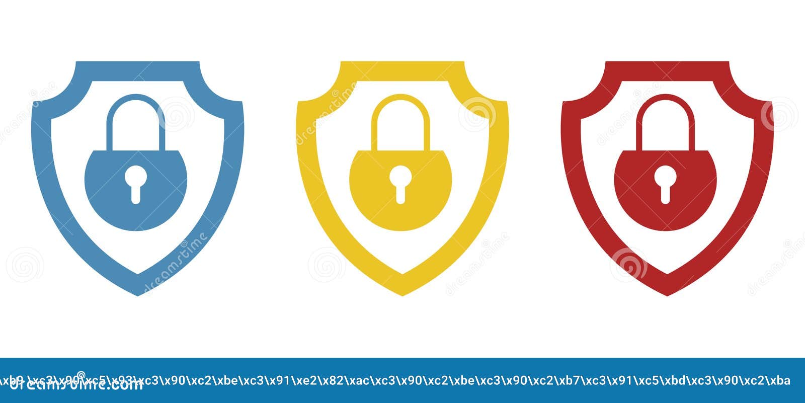Shield and Lock Icon, Protection Concept, Vector Illustration Stock ...