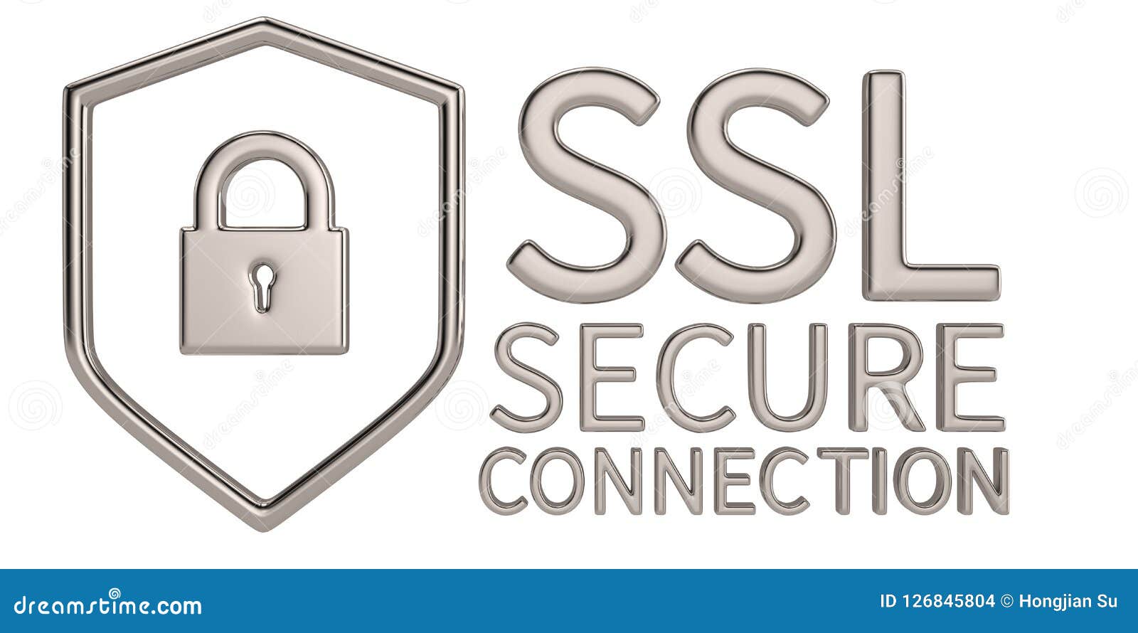 Shield and Lock Ssl Secure Design Isolated on White Background. Stock ...