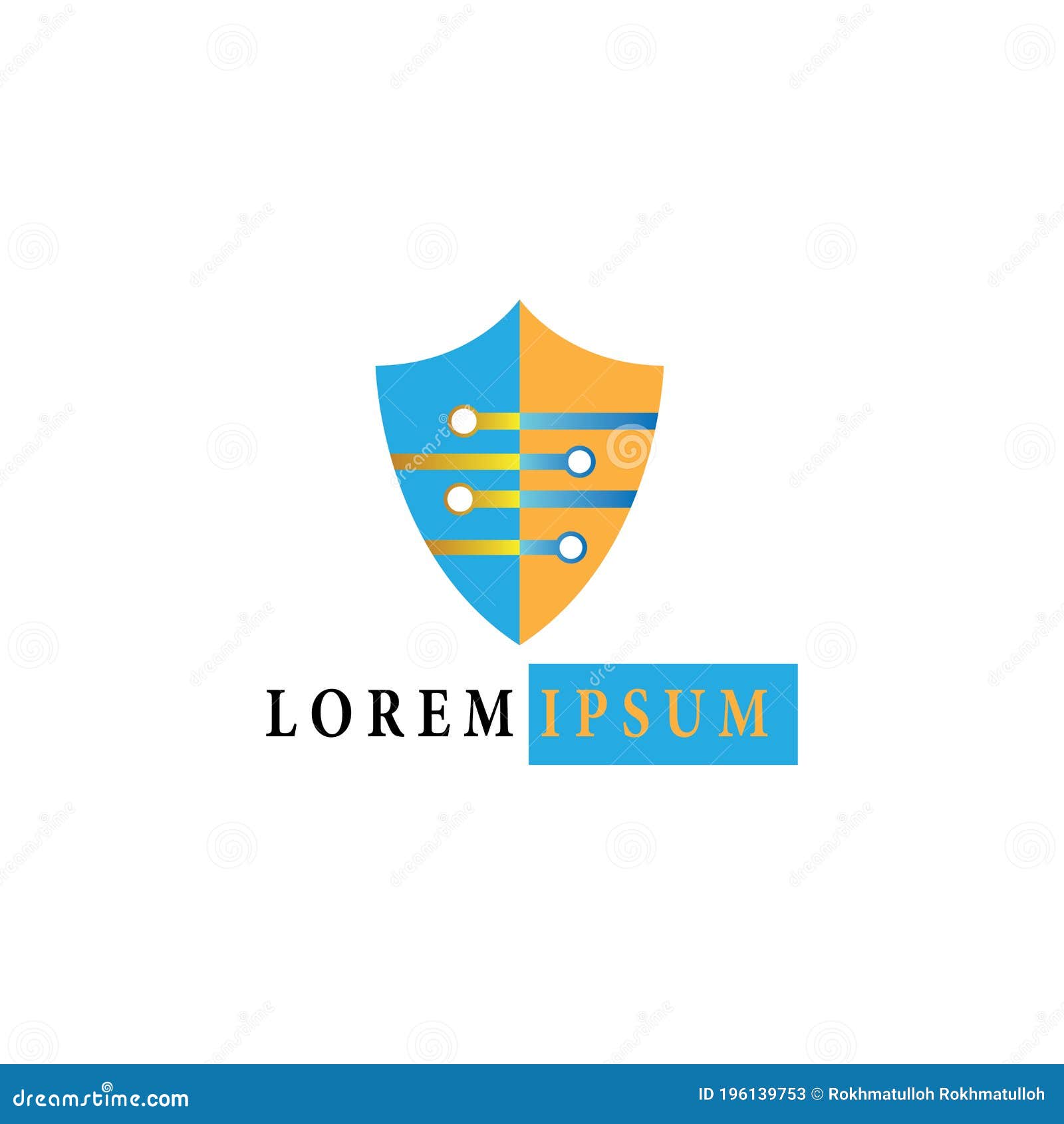 Shield, Logo Emblem, Internet Design Color Vector Template Stock Vector ...