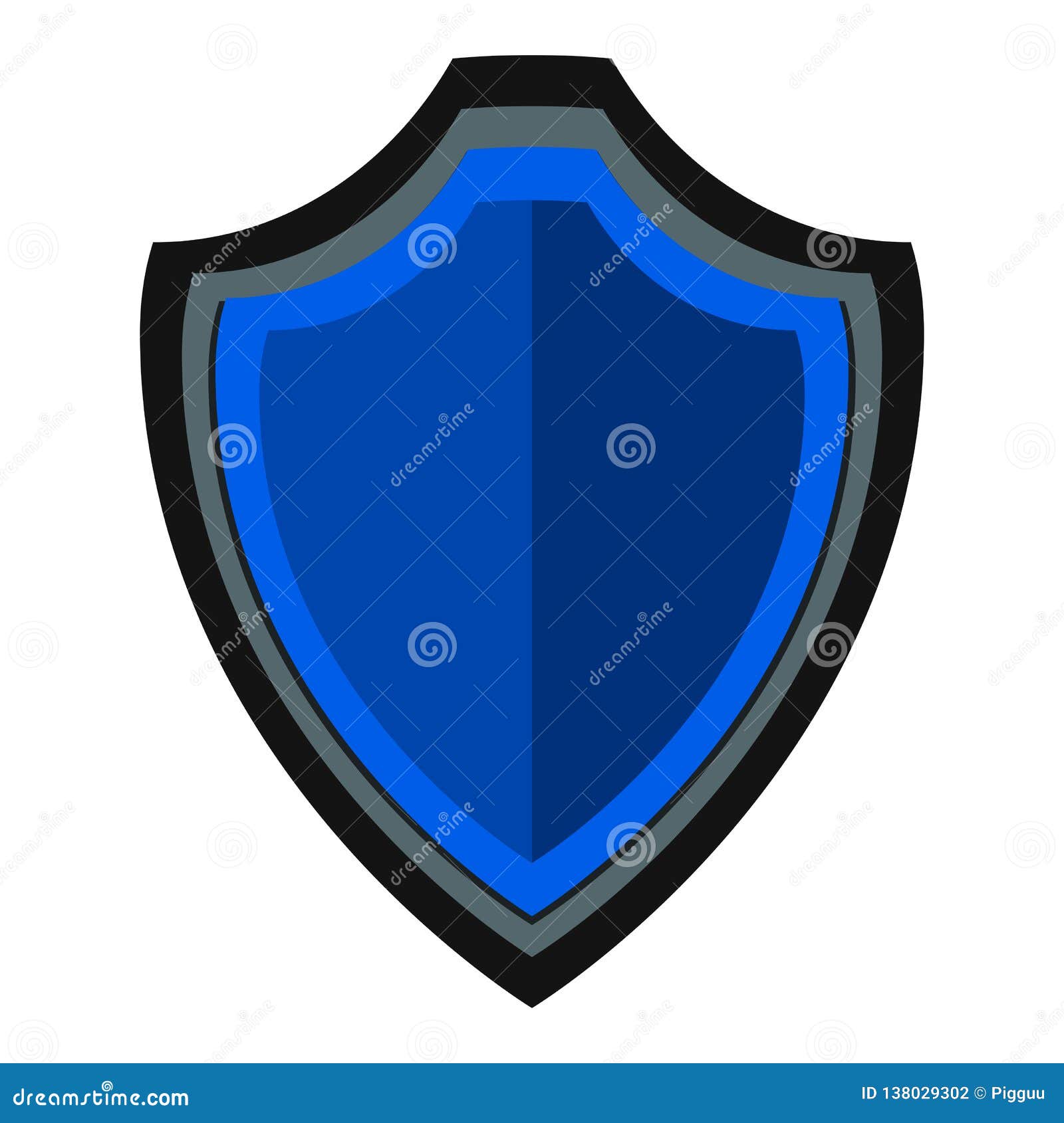 Shield Logo Icon Isolated on White Background Stock Vector ...