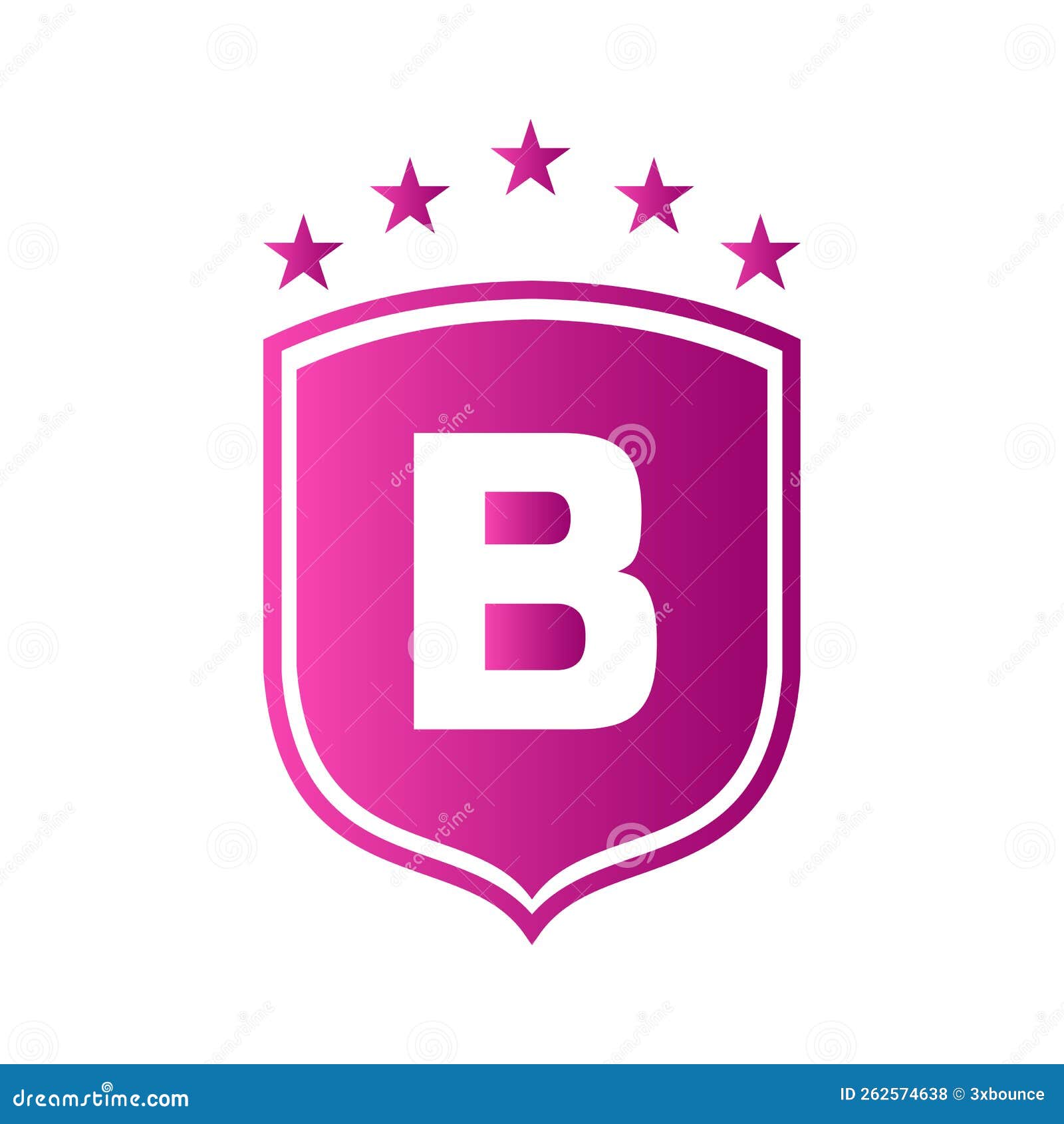 Shield Logo on Letter B Vector. Letter B Shield Security Logo ...