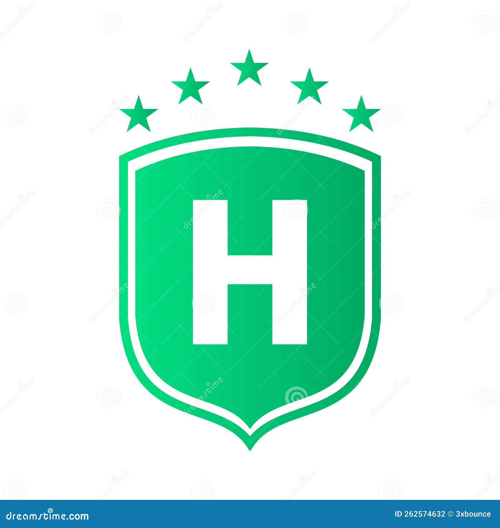 Shield Logo on Letter H Vector. Letter H Shield Security Logo ...