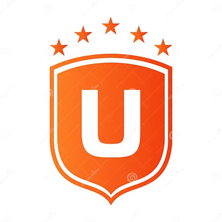 Shield Logo on Letter U Vector. Letter U Shield Security Logo ...
