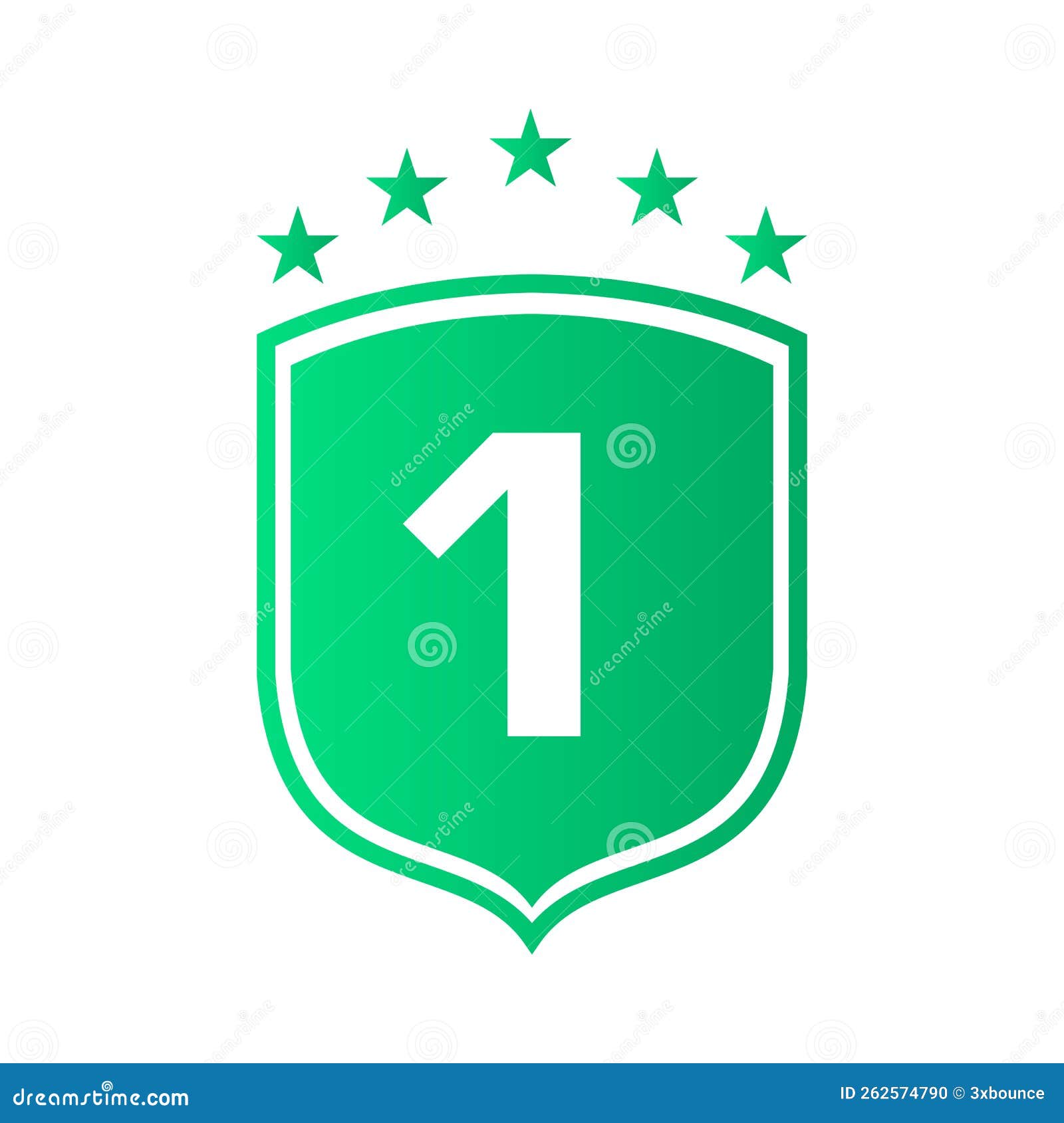 Shield Logo on Letter 1 Vector. Letter 1 Shield Security Logo ...