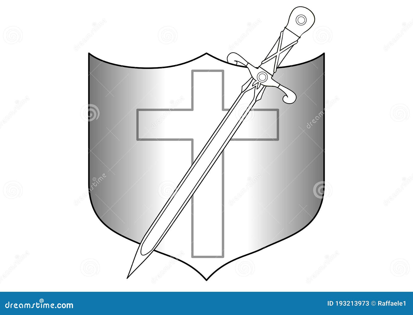 Longsword Vector Sharp Cartoon Magic King Icon Illustration. Medieval ...