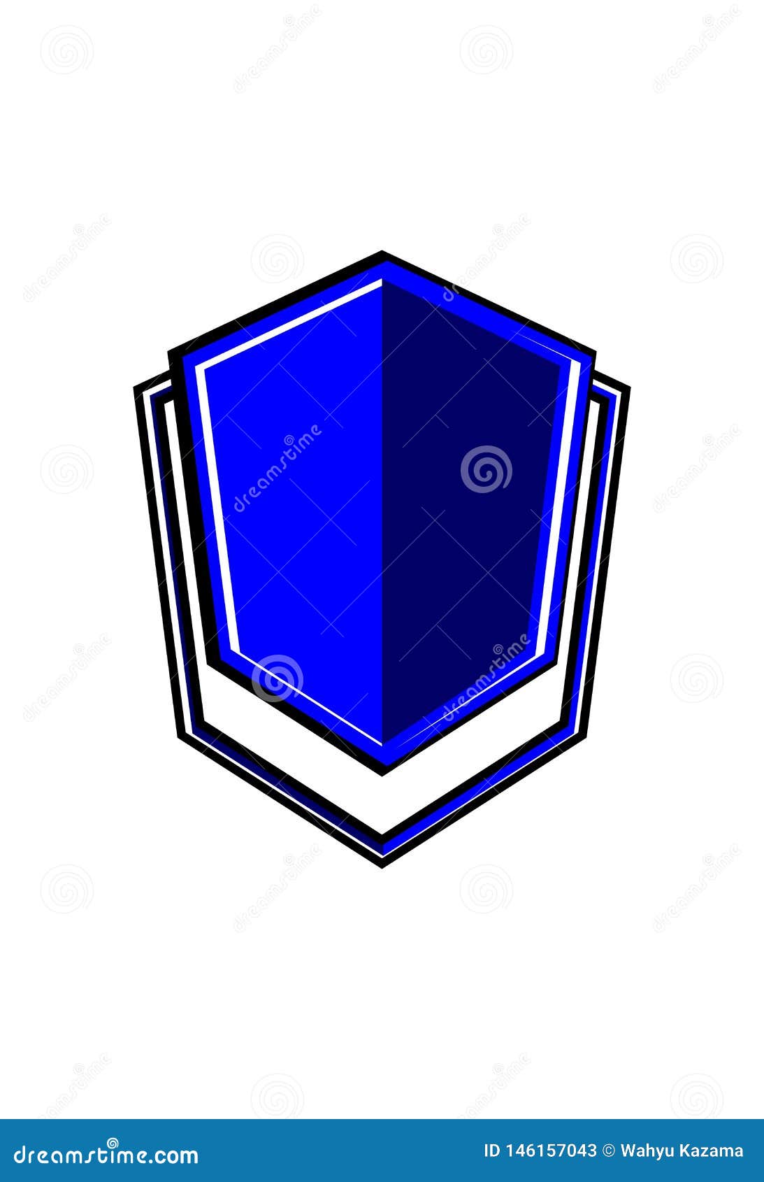 Shield Logo Maskot Design Gaming Unique Illustration Vector Design ...