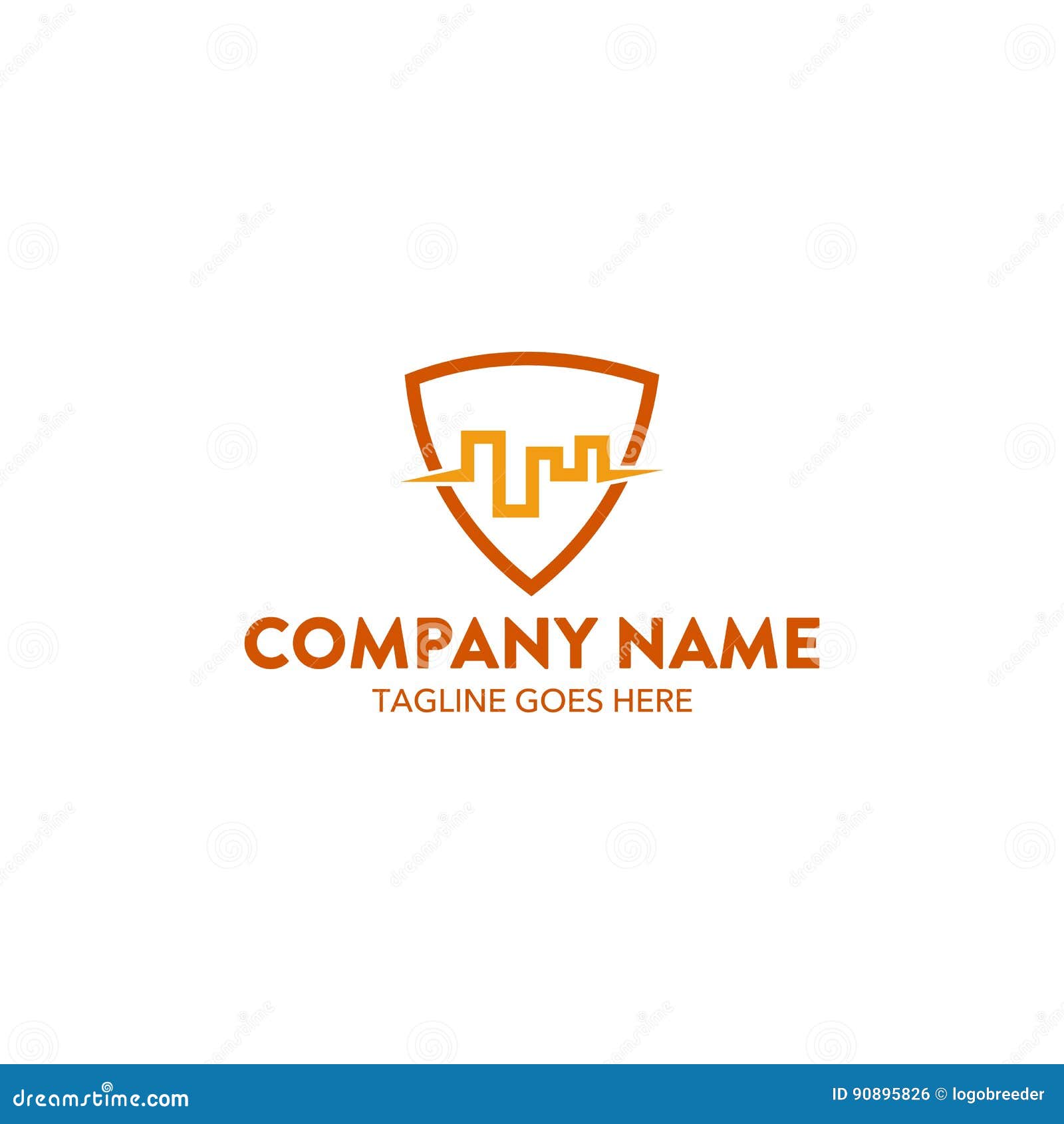 Shield Logo stock vector. Illustration of logo, company - 90895826