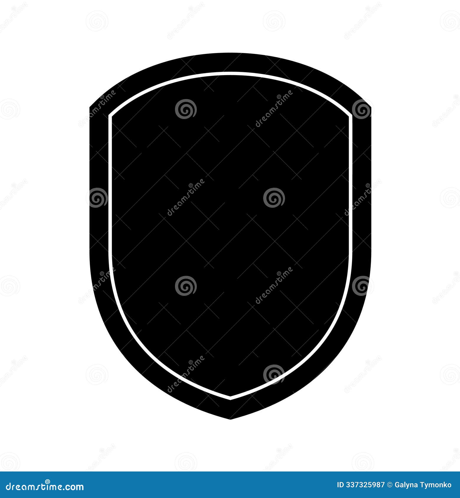 Shield Logo Template Flat Illustration, Shielding Icon in Black and ...
