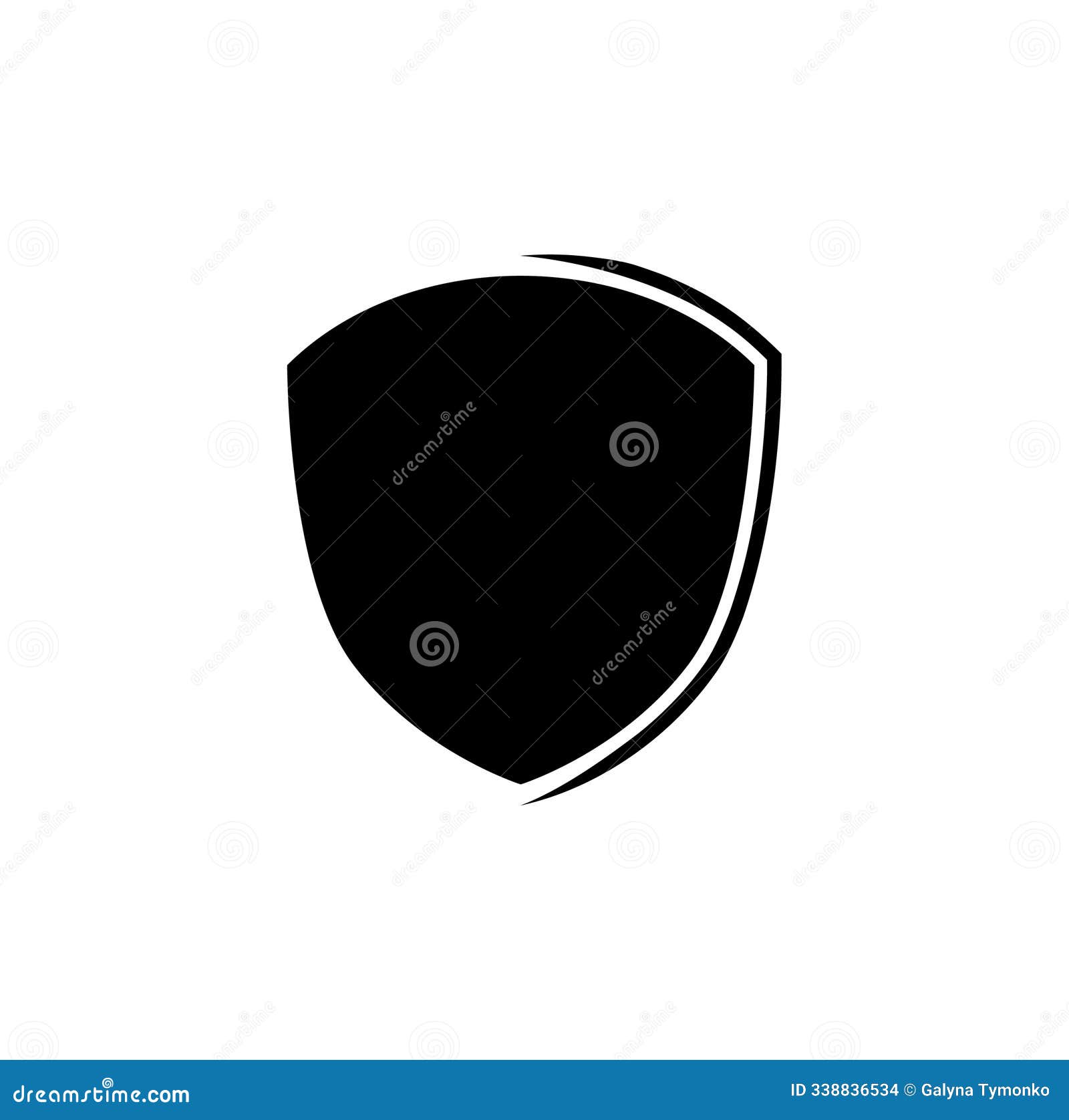 Shield Logo Template Flat Illustration, Shielding Icon in Black and ...