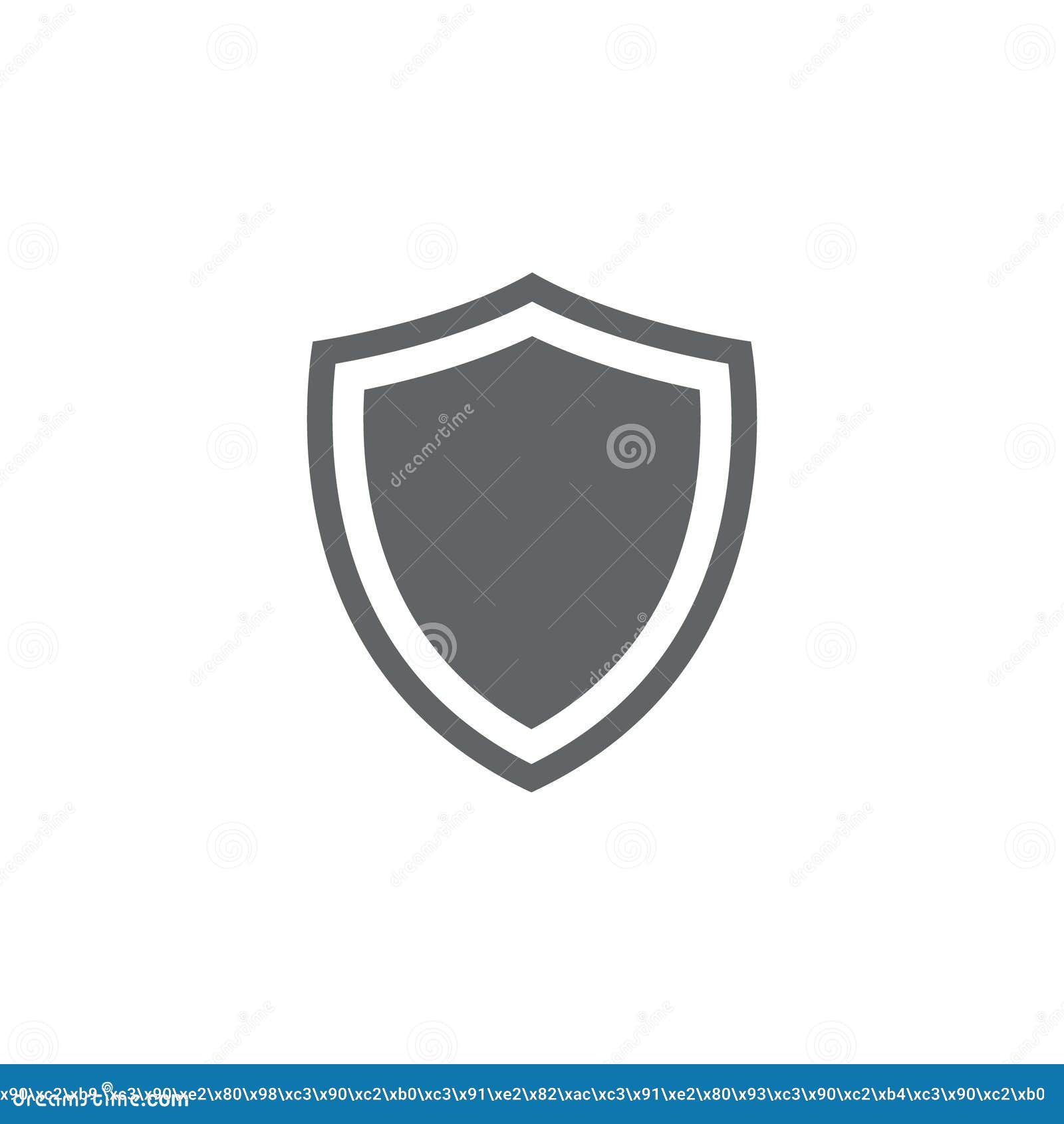 Shield Logo Template Flat Illustration. Shielding Icon Security and ...
