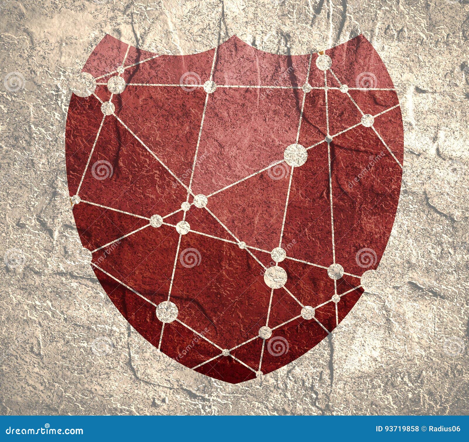 Shield Low Poly Style. Security Emblem Stock Illustration ...