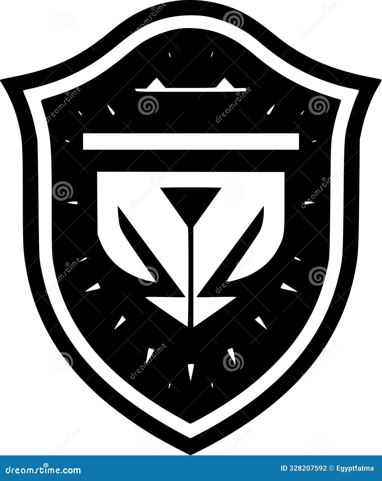 Shield - Minimalist and Flat Logo - Vector Illustration Stock ...