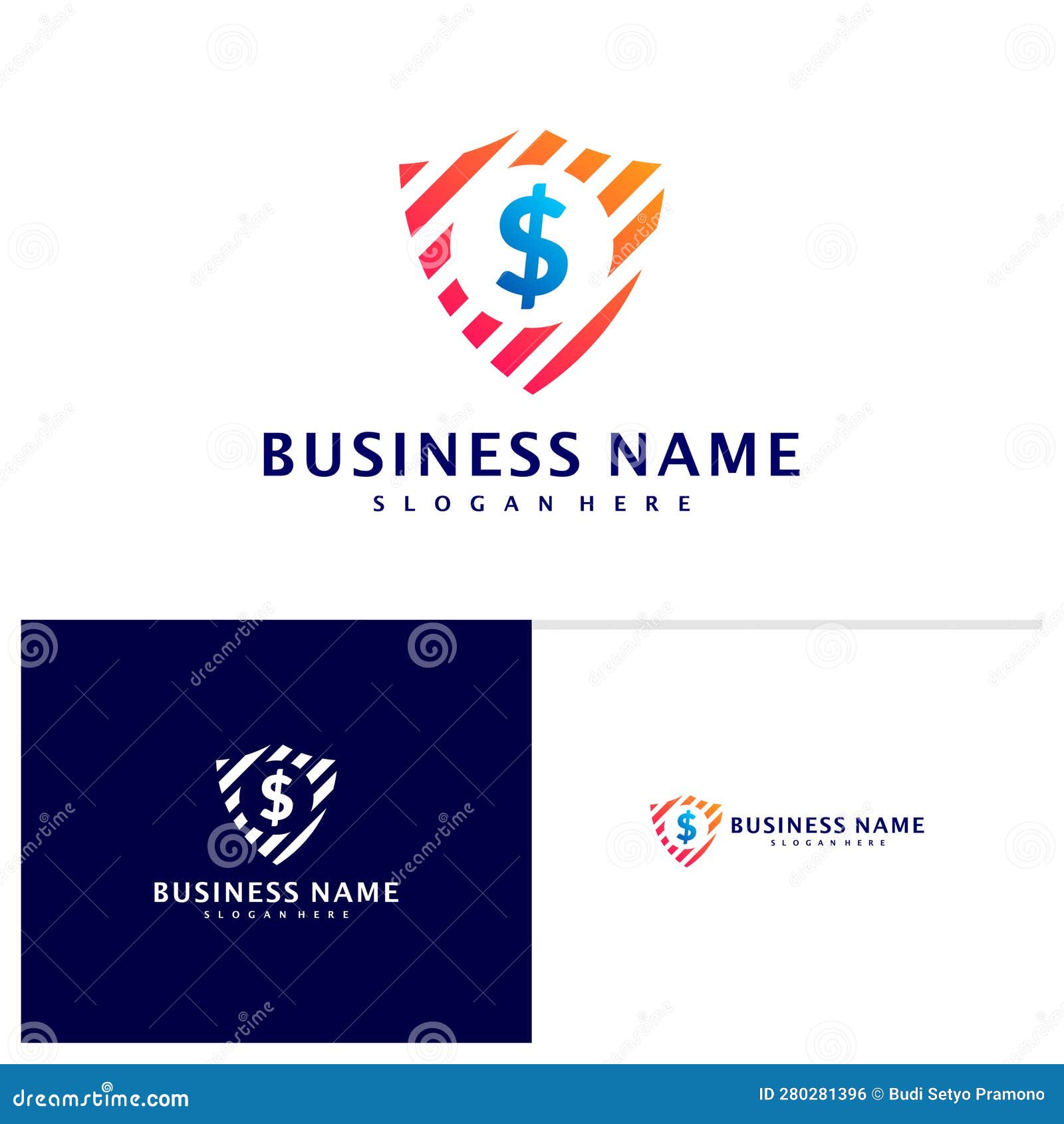 Shield Money Logo Design Concept Vector. Shield Coin Logo Template ...