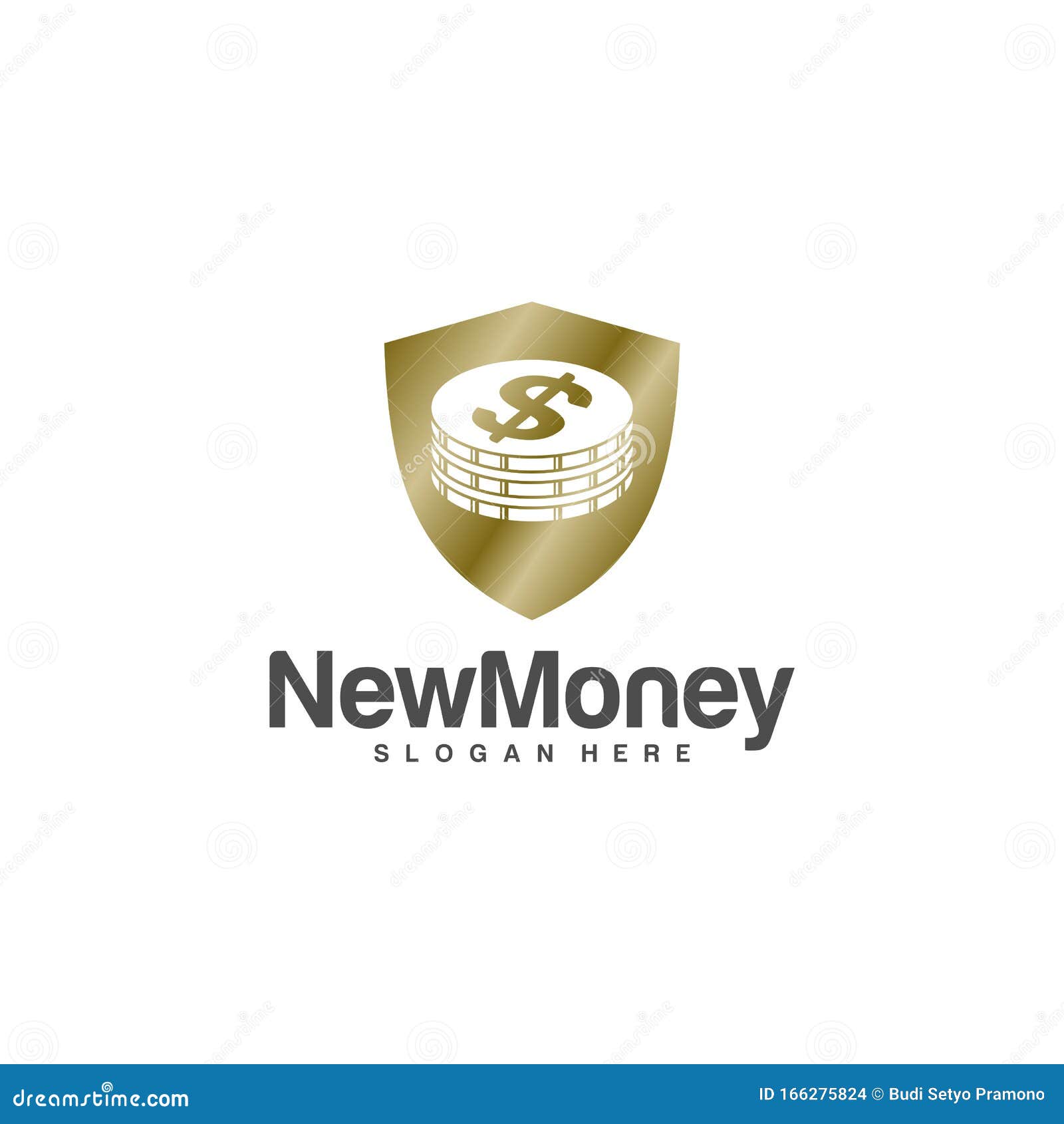 Shield Money Logo Design Concept Vector, Simple Money Shield Logo ...