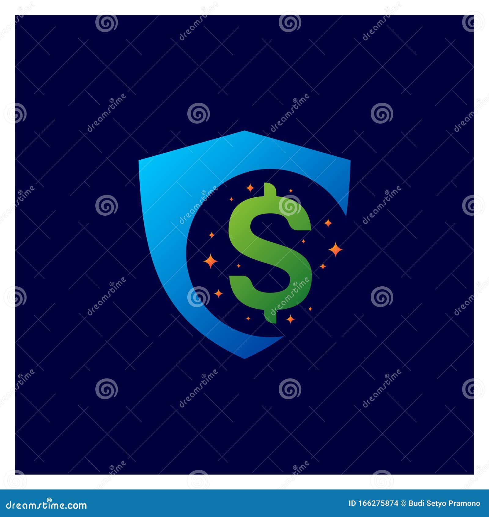 Shield Money Logo Design Concept Vector, Simple Money Shield Logo ...