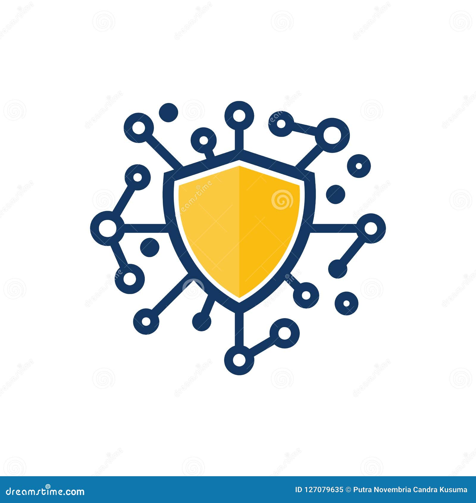 Shield Network Logo Icon Design Stock Vector - Illustration of logo ...