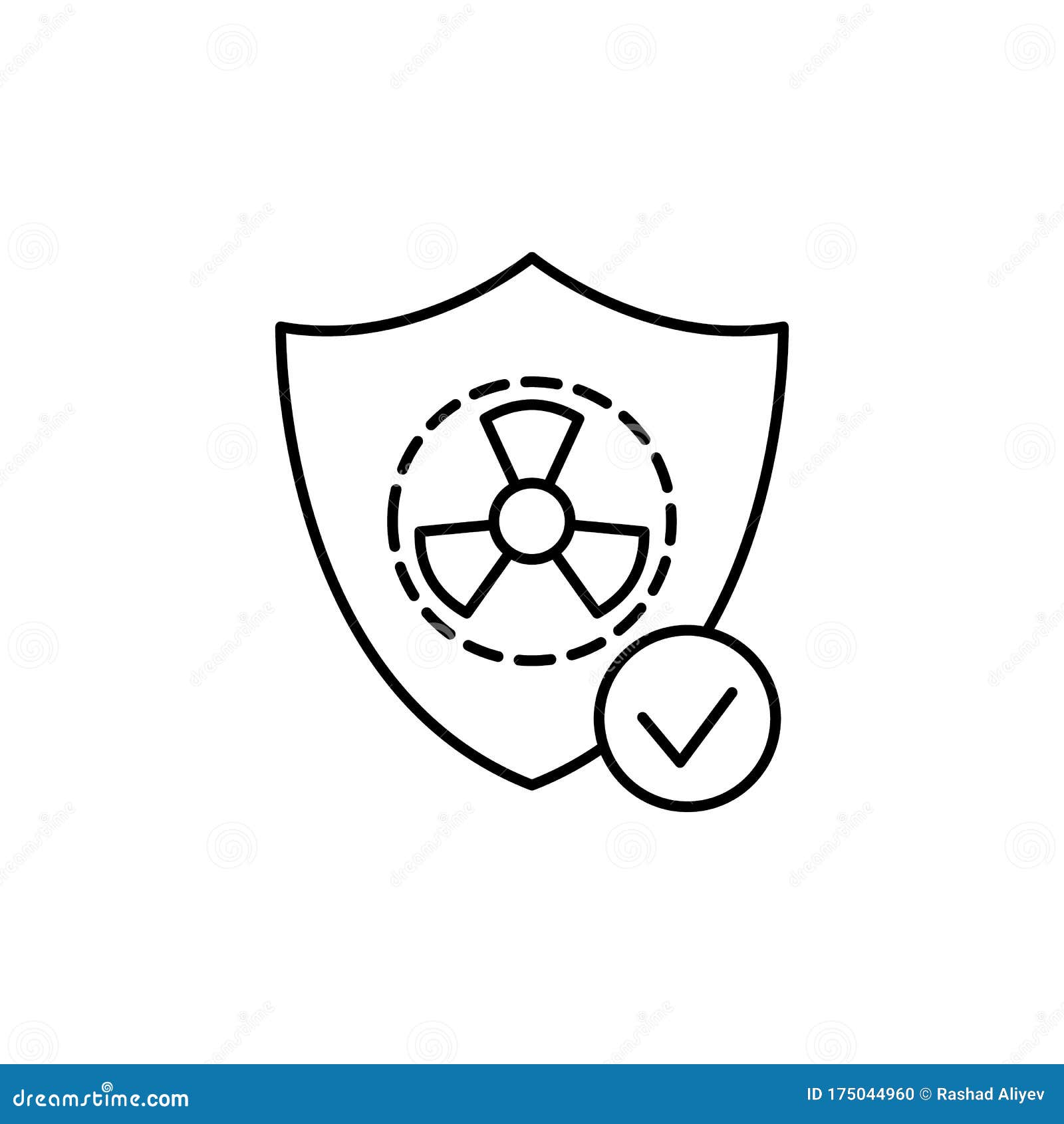 Shield, Nuclear Energy Icon. Simple Line, Outline Vector Elements of ...