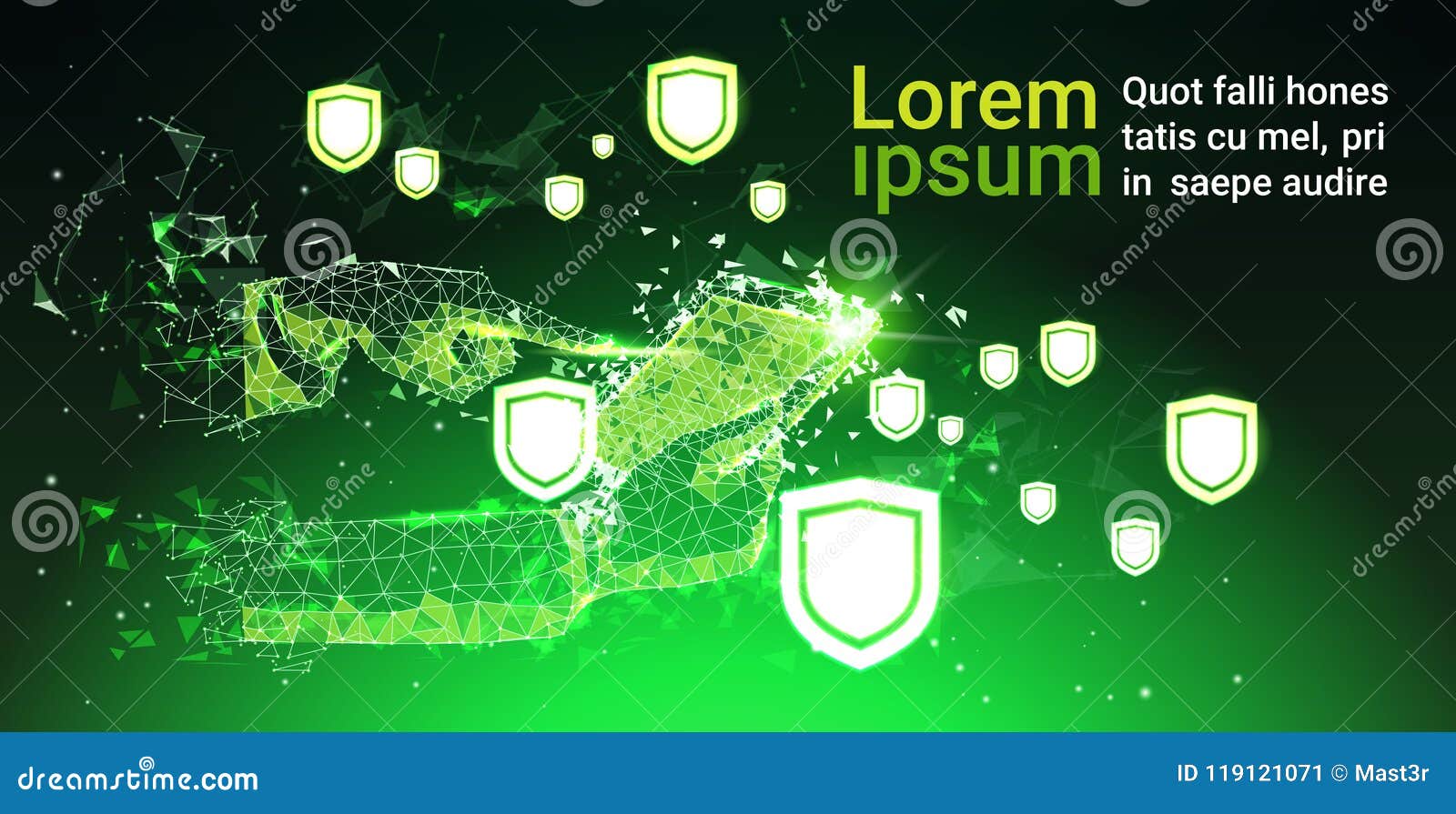 Shield Over Green Data Protection Privacy Concept GDPR Cyber Security ...