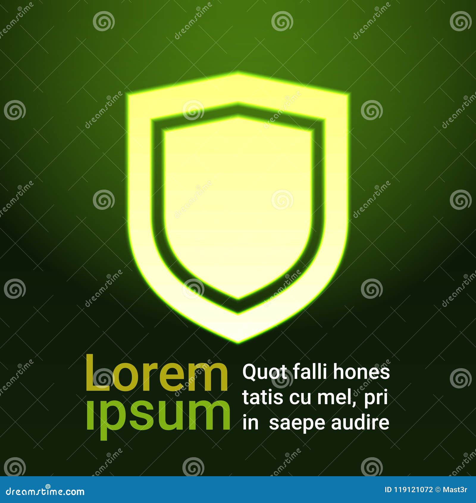 Shield Over Green Data Protection Privacy Concept GDPR Cyber Security ...