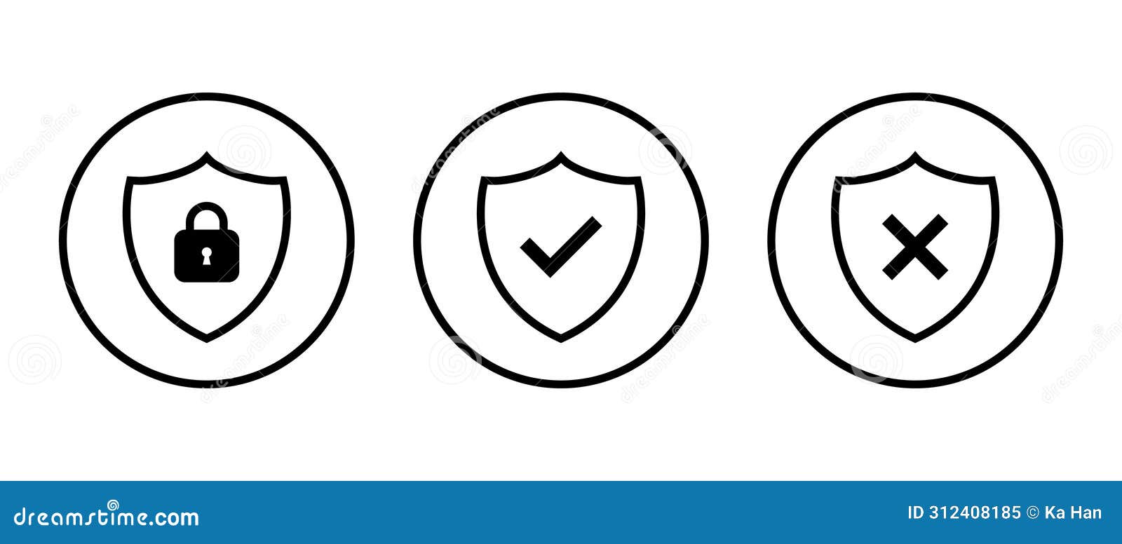 Padlock With Key And Cross Sign, Concept Icon Of Broken Security ...