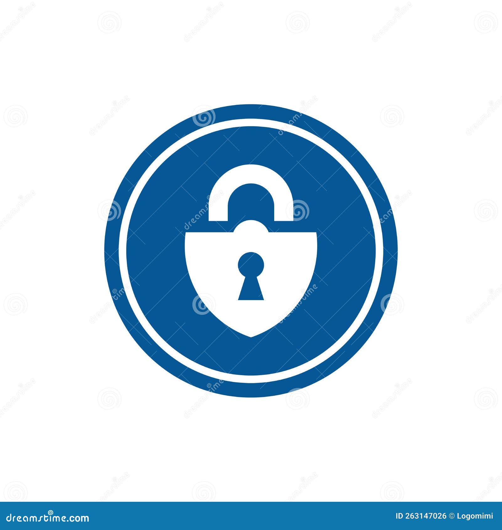 Shield Padlock Logo Design Template, Shield Lock Icon Vector Stock ...