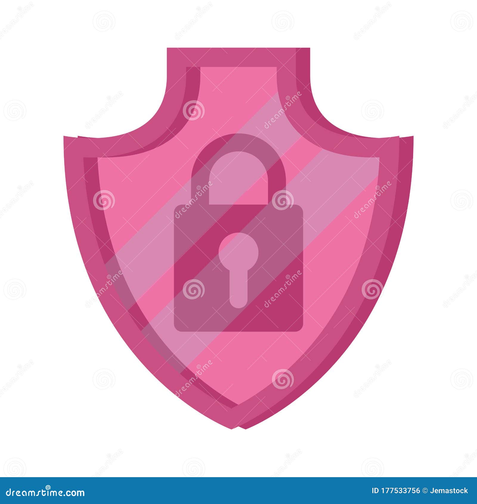 Shield with Padlock Security Icon Stock Vector - Illustration of ...
