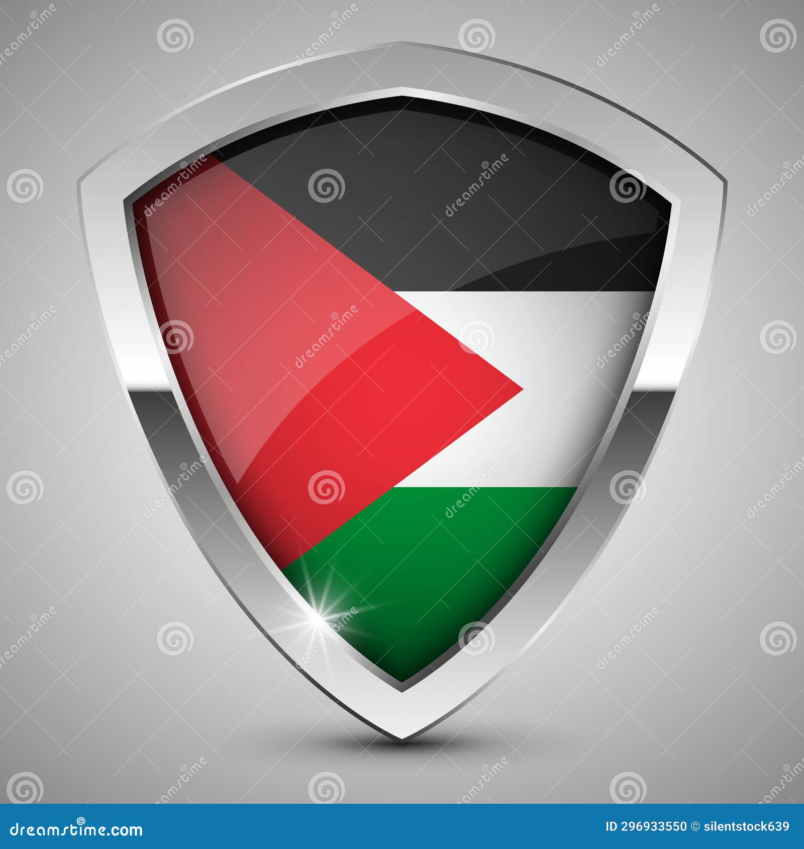 Shield with Palestine Flag Colours. Perfect Element for Every Use Stock ...