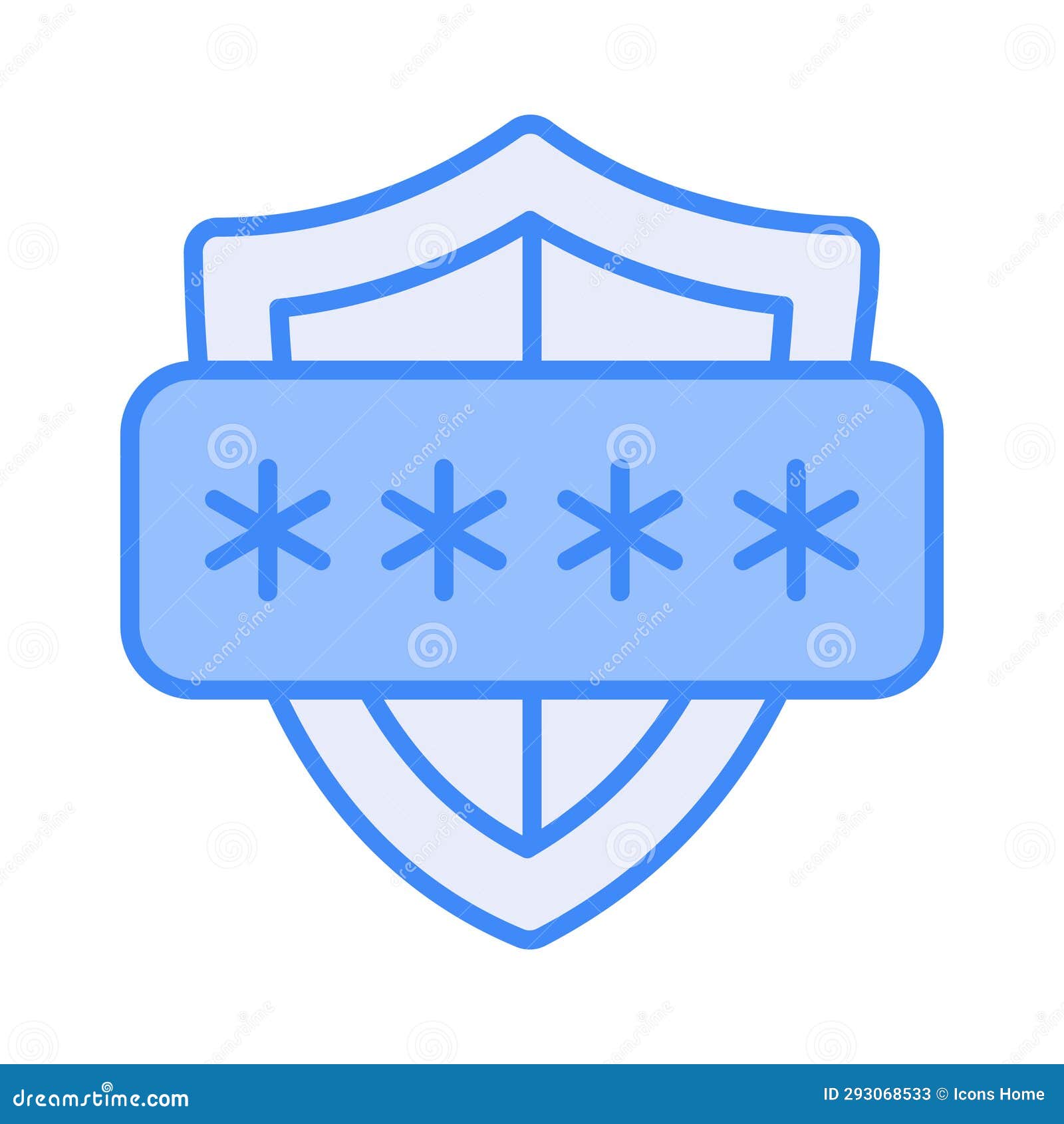 Shield with Password, Cyber Security Concept. Personal Data Protection ...