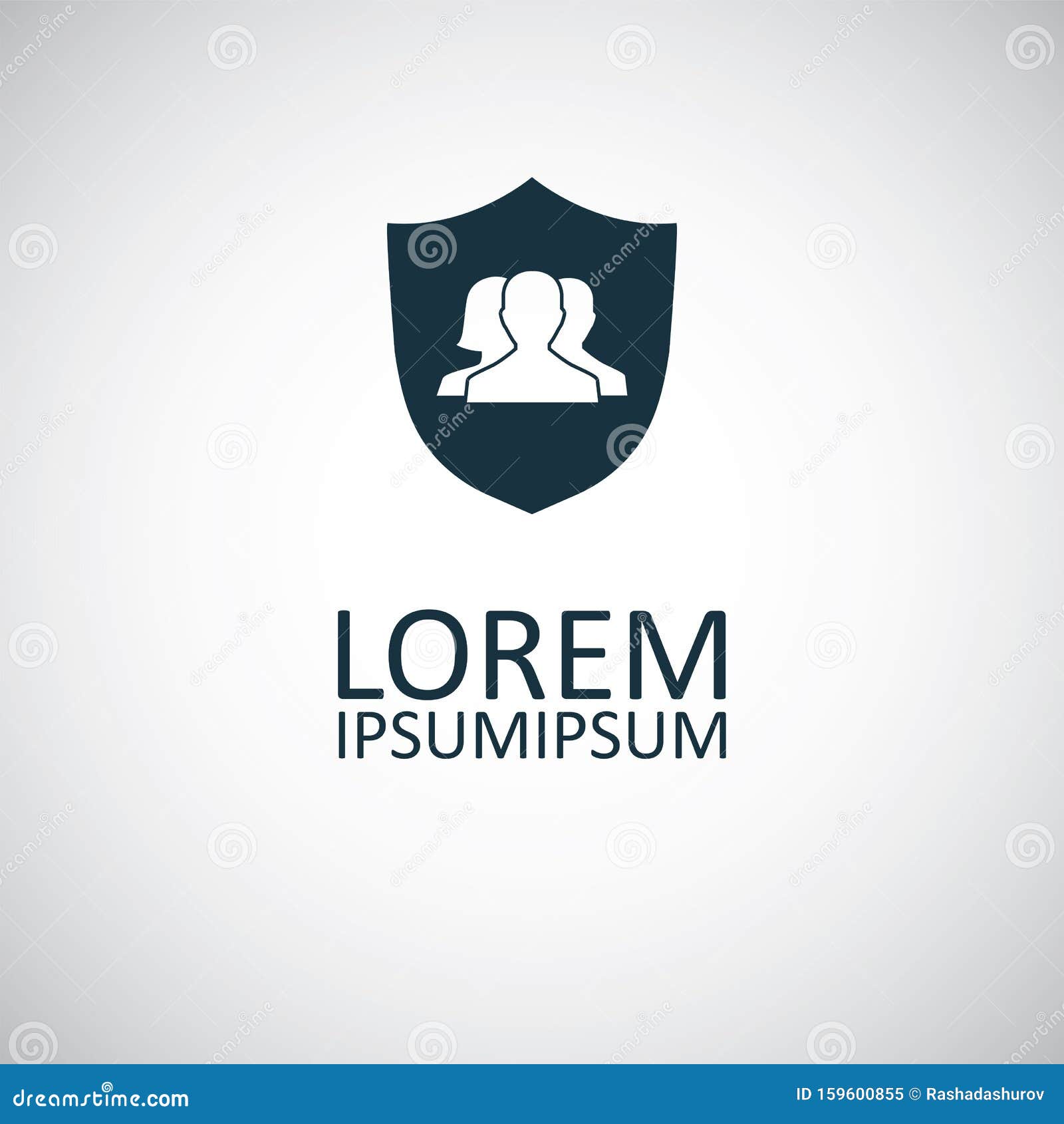 Shield People Icon for Web and Stock Vector - Illustration of element ...