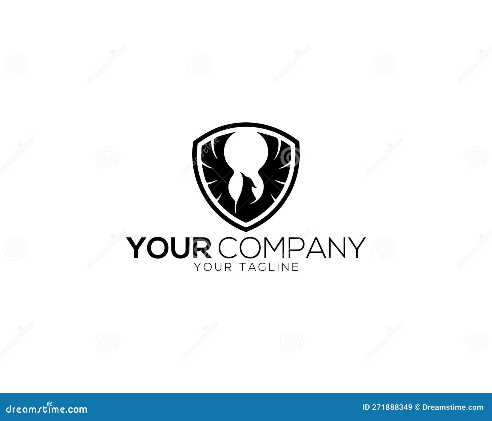 Eagle Rising Wings Logo Design Vector Template Circle Shape. Eagle Logo ...